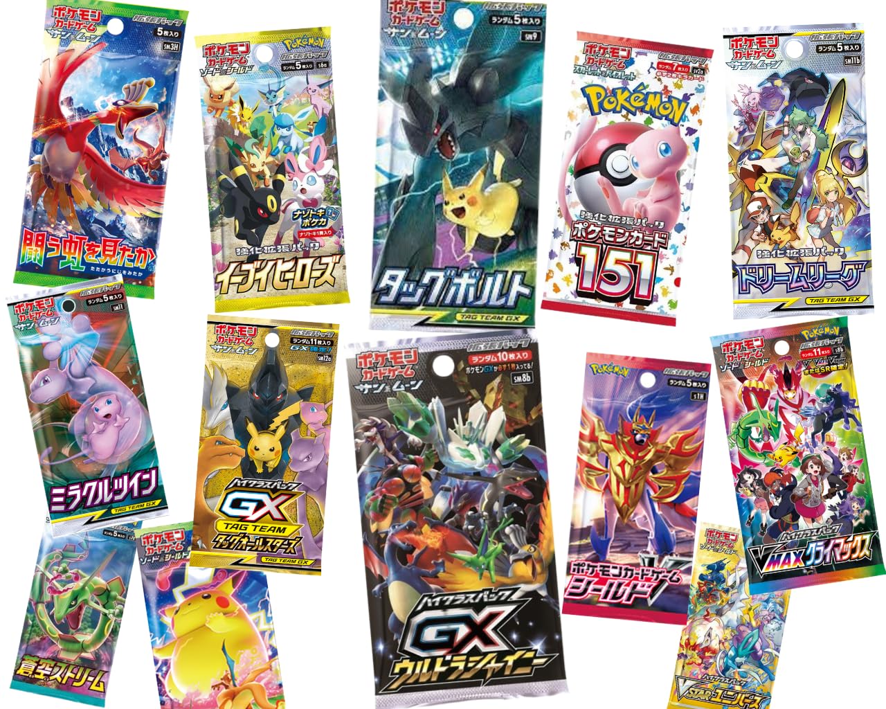 Amazon.co.jp: Pokemon Cards (Super Rare 10 Pack Assortment), Lucky Bag ...