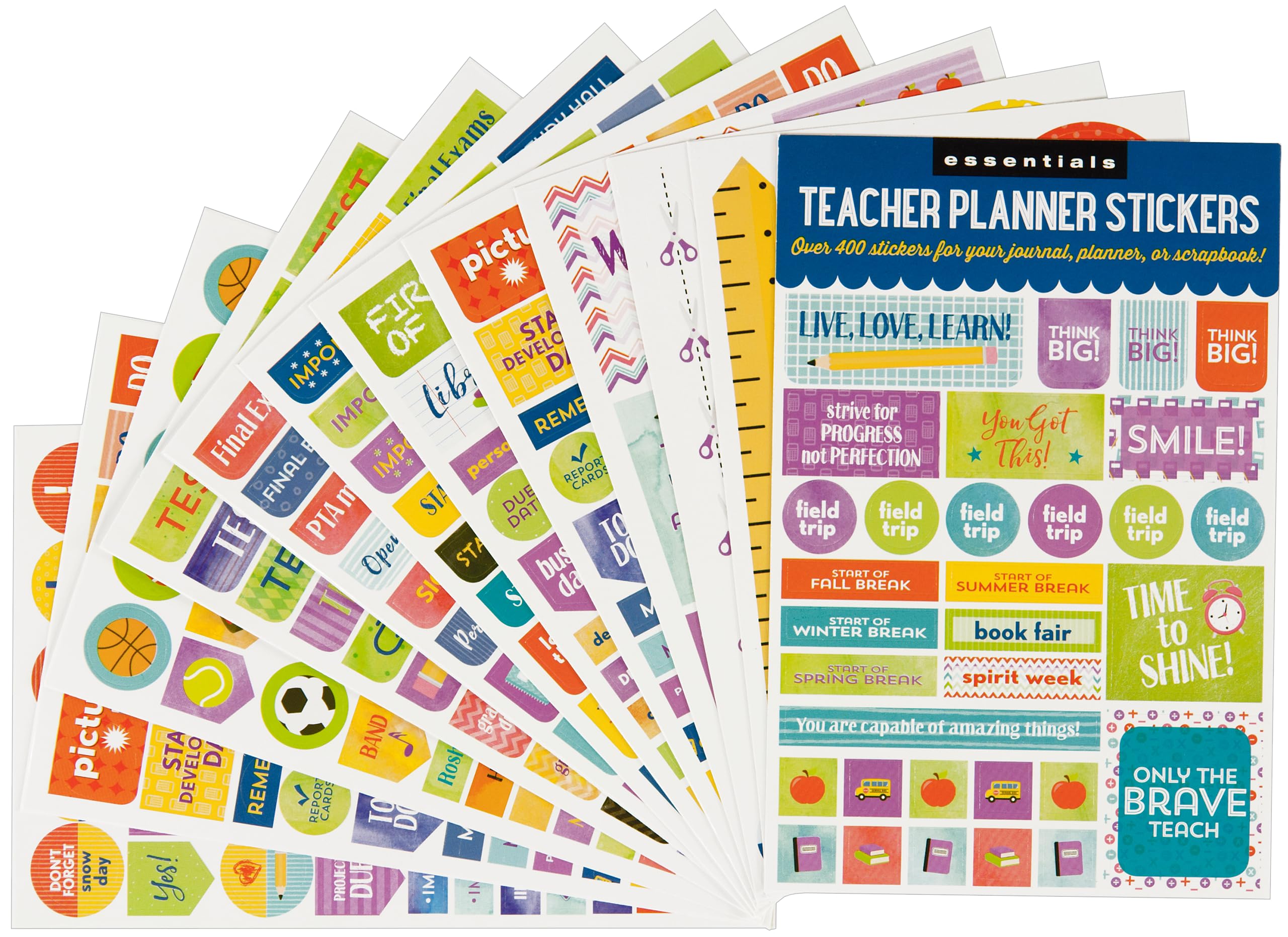 Amazon.com: Essentials Teacher Planner Stickers (Set of 400 Stickers ...
