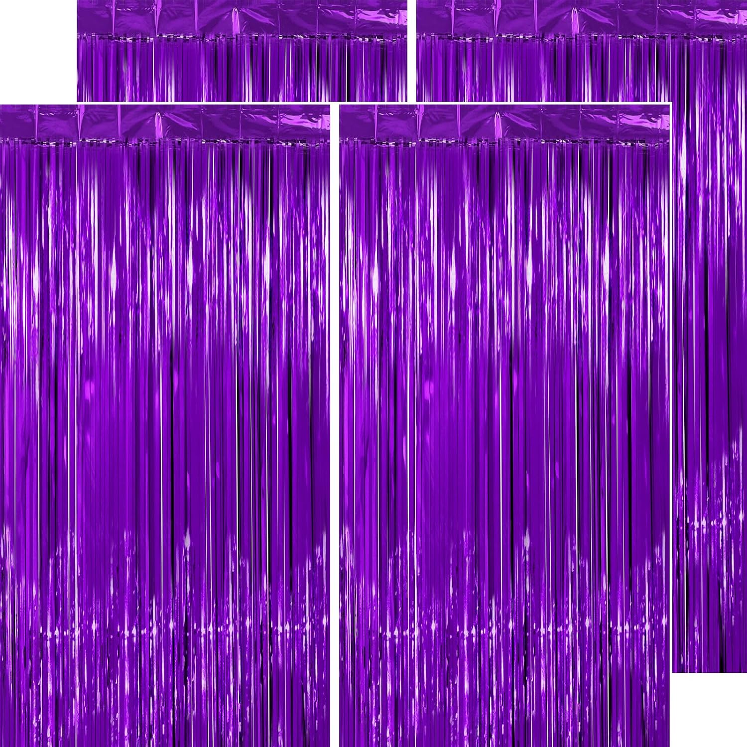 Amazon.com: PatiCool Purple Streamers Party Decorations - Thicken 4 ...