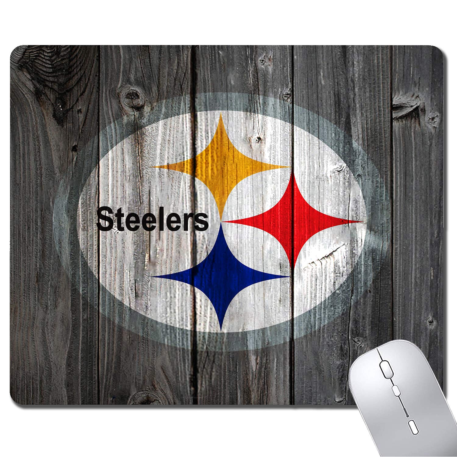 Amazon.com: Wood Grain Design Sports Mouse Pad, Non-Slip Rubber Base ...