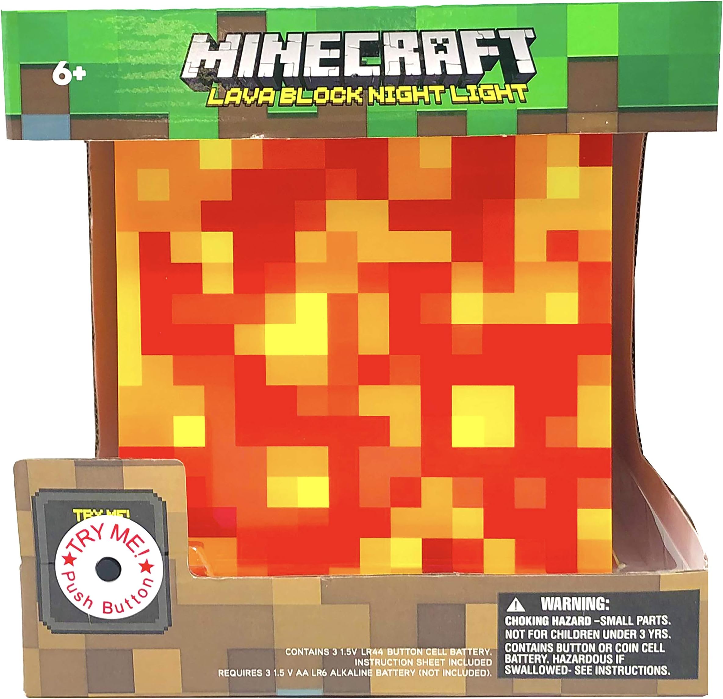 Minecraft Lava Block LED Mood Light Mood Lighting | 6 Inches Tall ...
