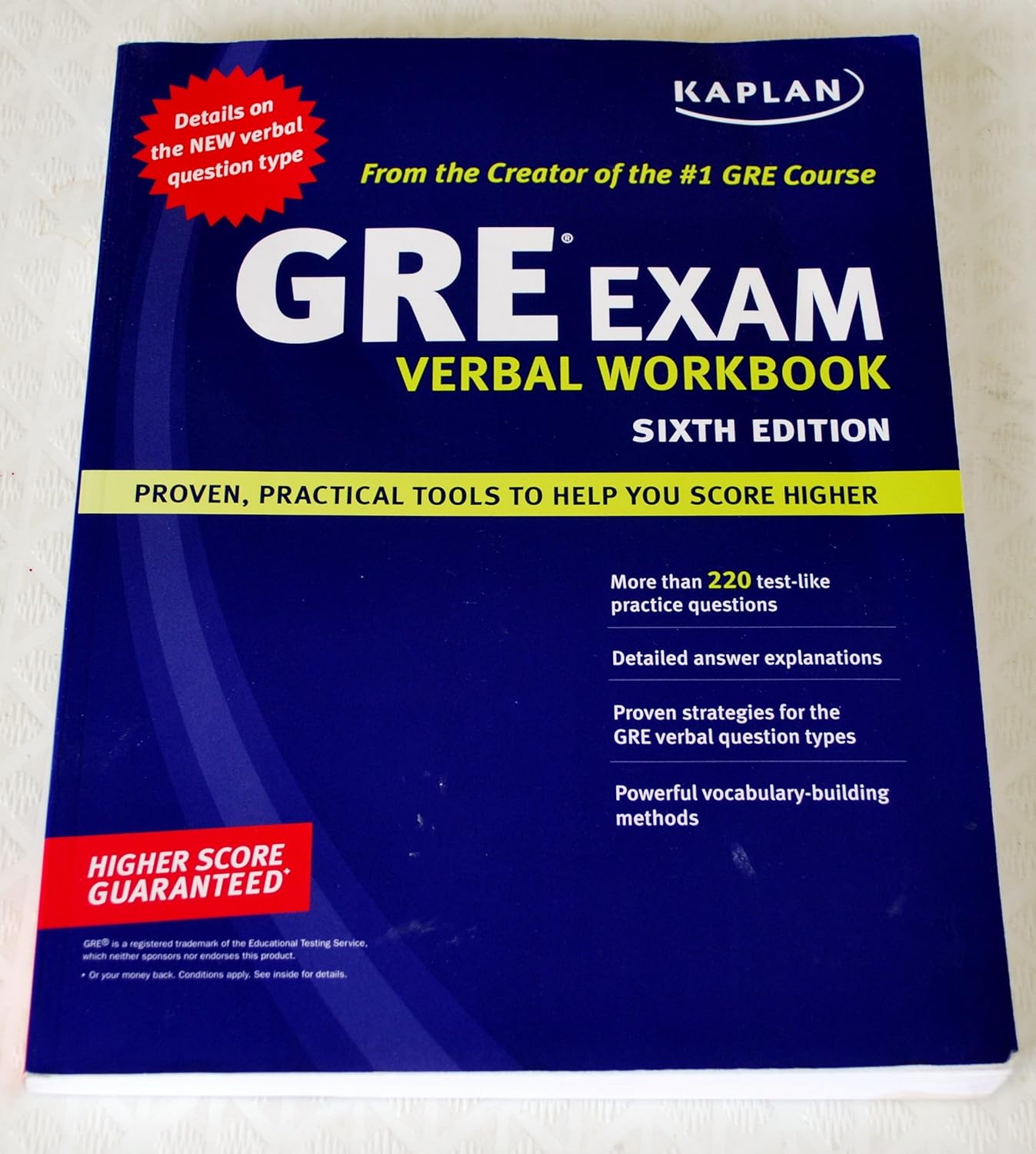 Kaplan GRE Exam Verbal Workbook (KAPLAN GRE VERBAL WORKBOOK): Kaplan ...