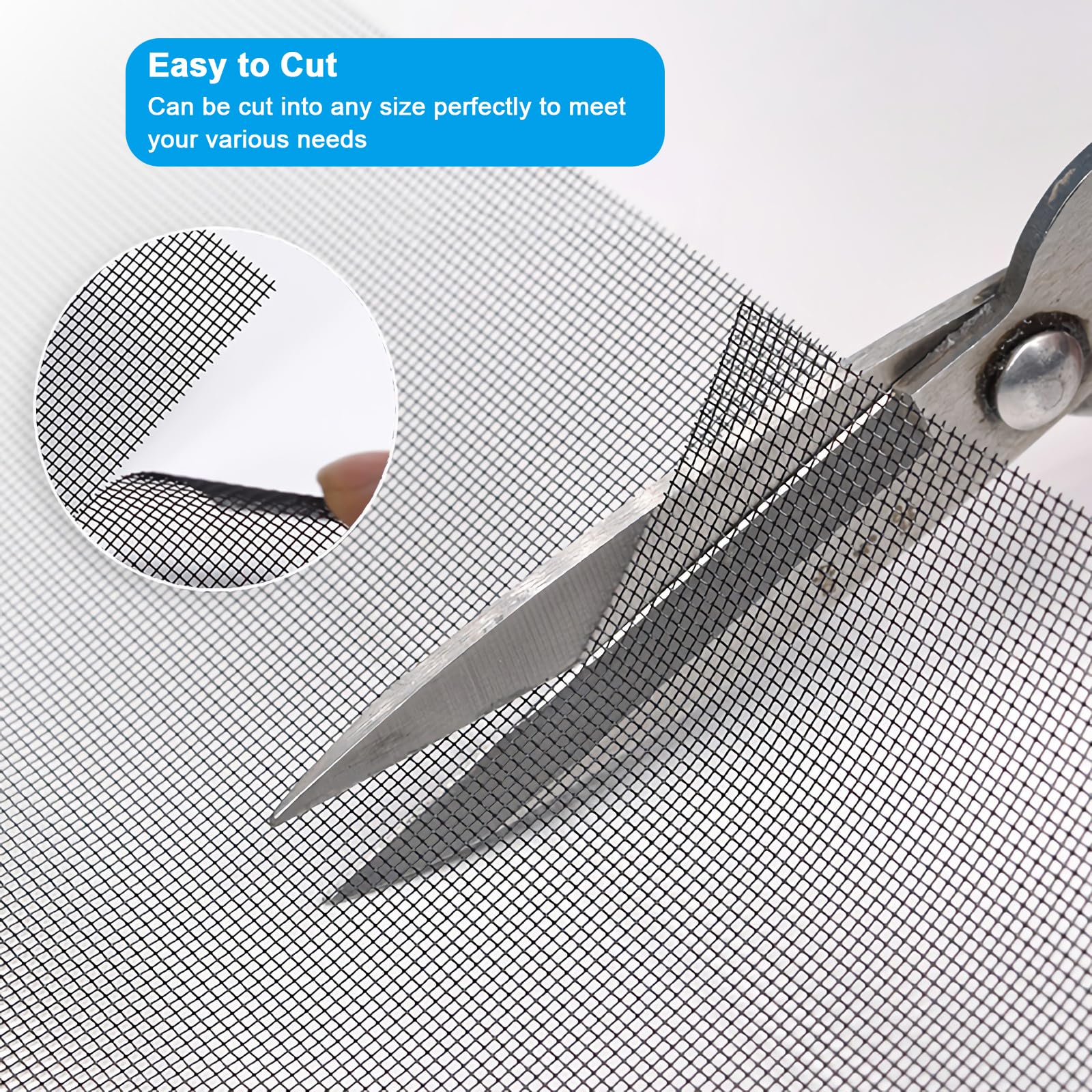 Snapklik.com : 304 Stainless Steel Mesh Black Window Screen Roll 39IN X ...