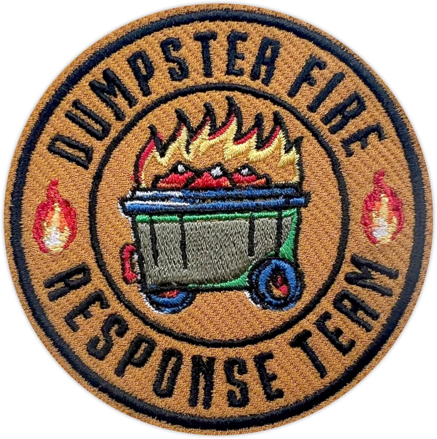 Amazon.com: Zolawe Dumpster Fire Response Team Patch, 3 Inches Sew On ...