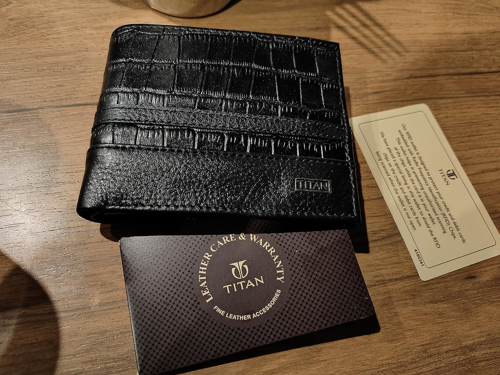Buy TITAN Black Bifold Leather RFID Protected Wallet for Men at Amazon.in