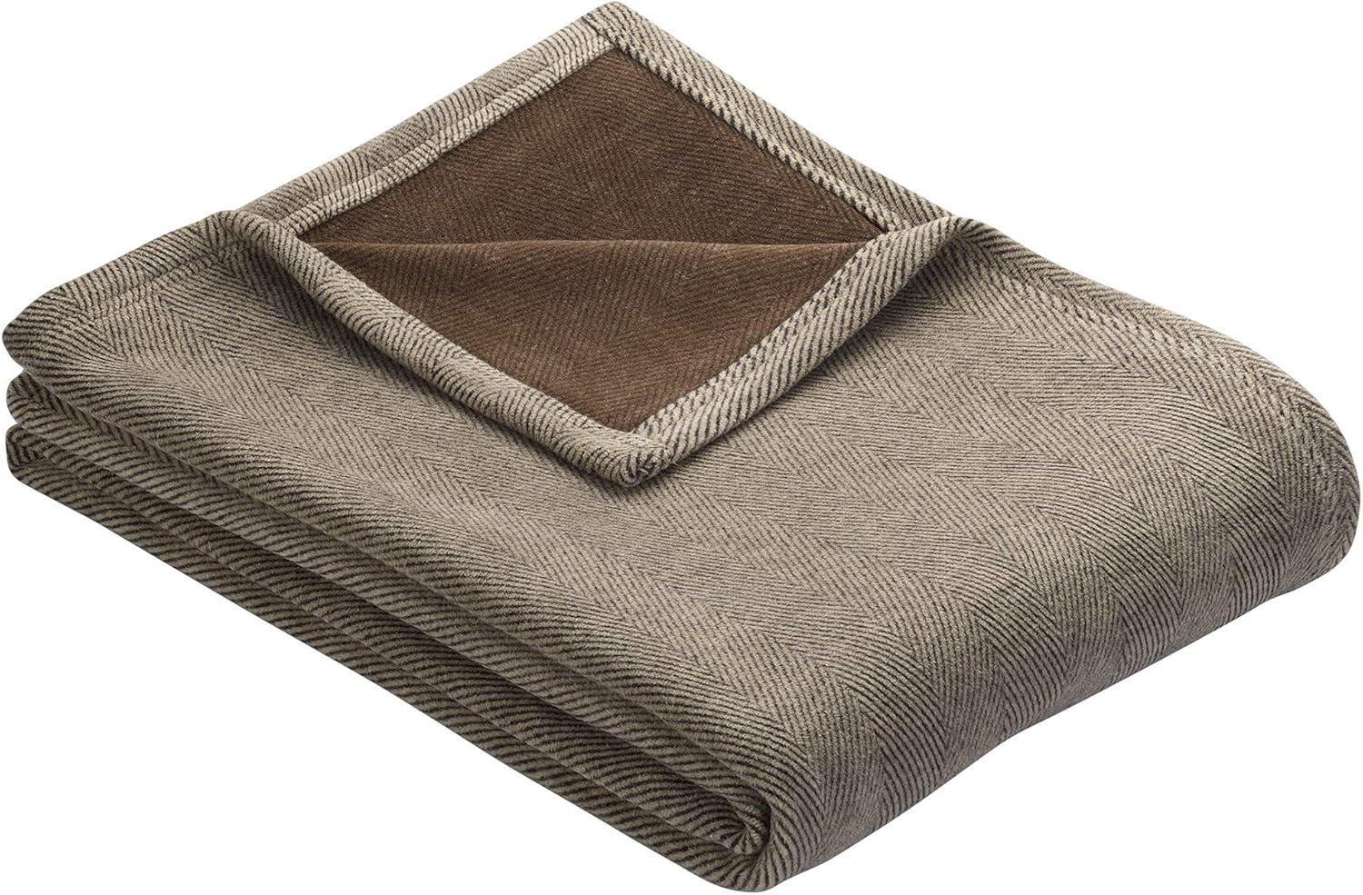 Amazon.com: IBENA Reversible Classic Herringbone Tight Jacquard Woven ...