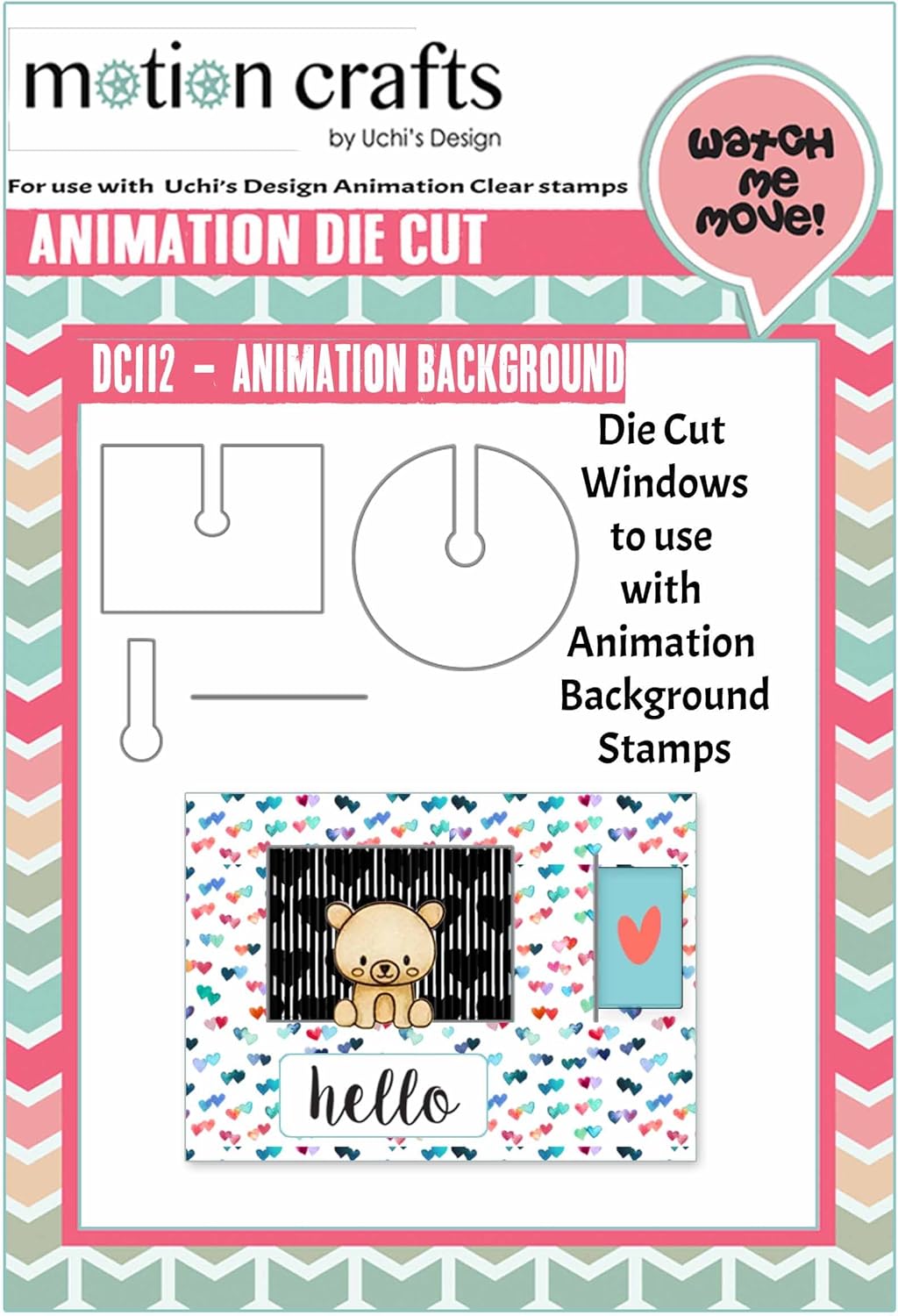 Amazon.com: Motion Crafts Stamps and Dies (Background Die) : Arts ...