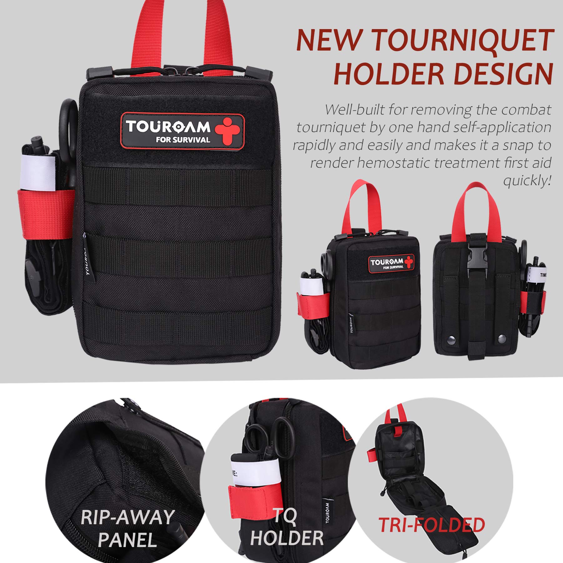 Buy IFAK Med Trauma Kit, Molle Tactical Emergency First Aid Kit ...