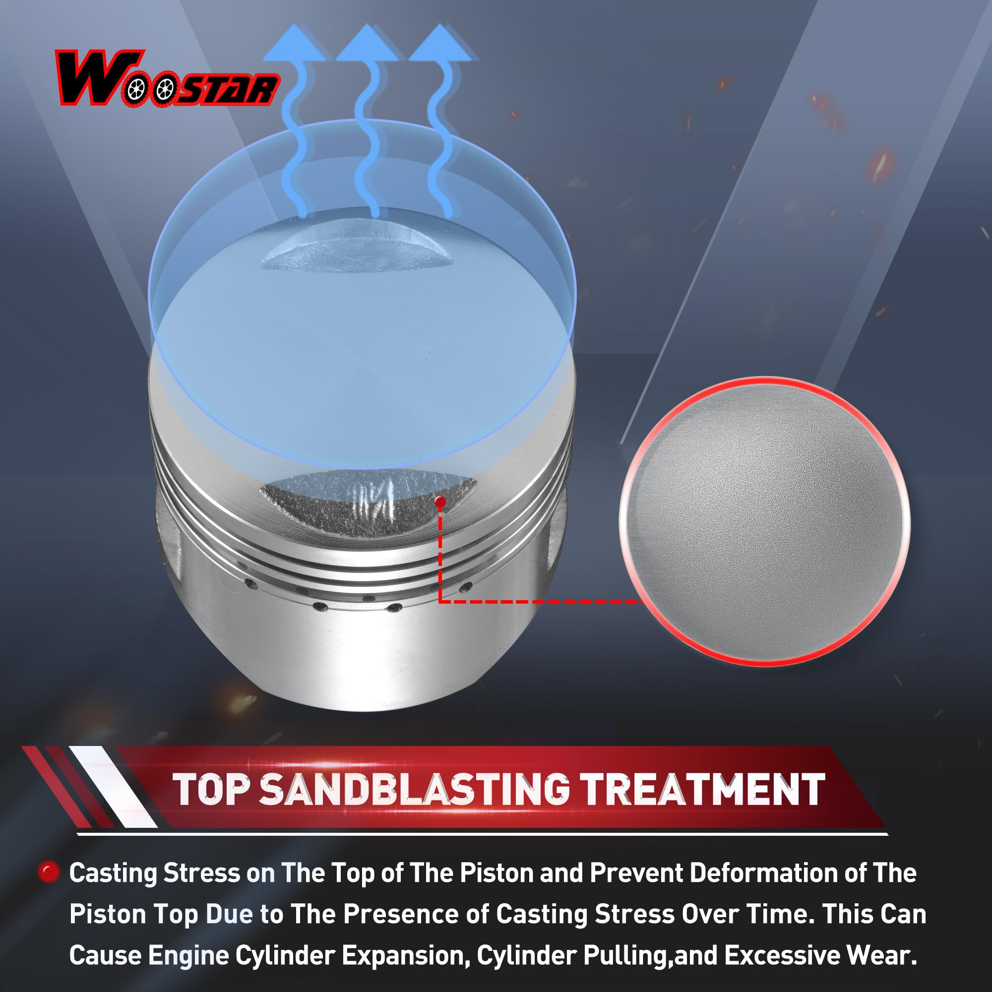 Snapklik.com : 54mm Piston Ring Kit Replacement For Venom X22 125cc SSR ...