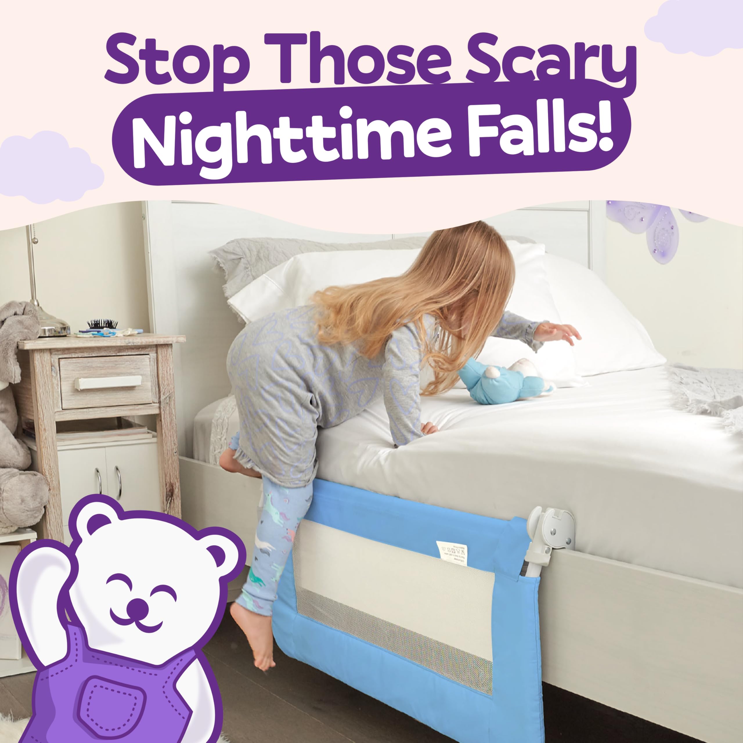 Snapklik.com : ComfyBumpy Bed Rail For Toddlers Bed Rails For Kids ...