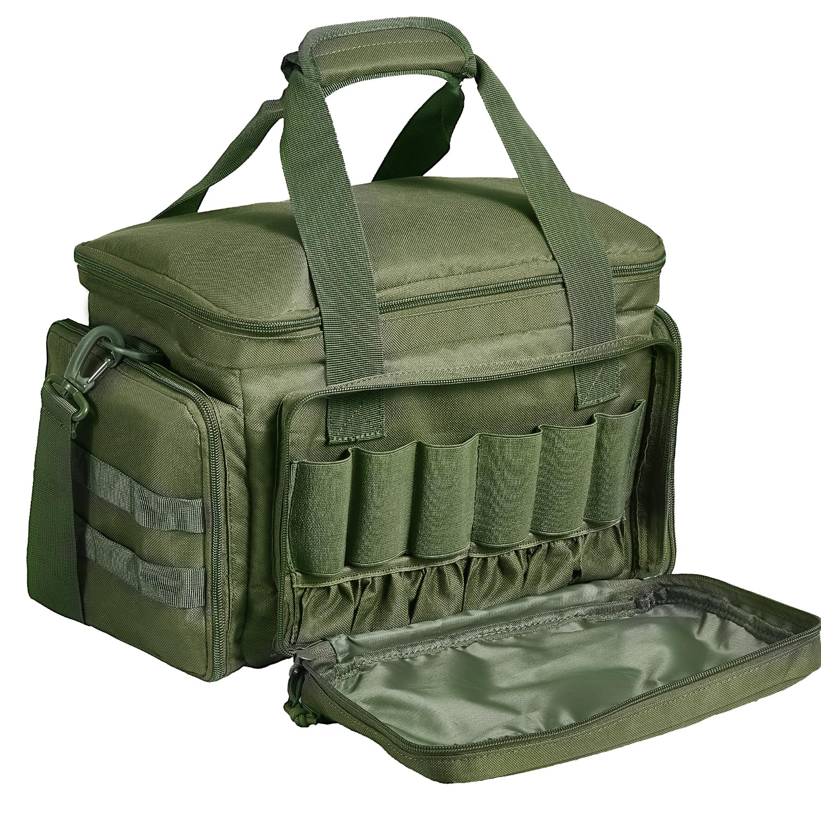 VEVOR Range Bag for 4 Pistols, Tactical Gun Range Bag with 3 Detachable ...