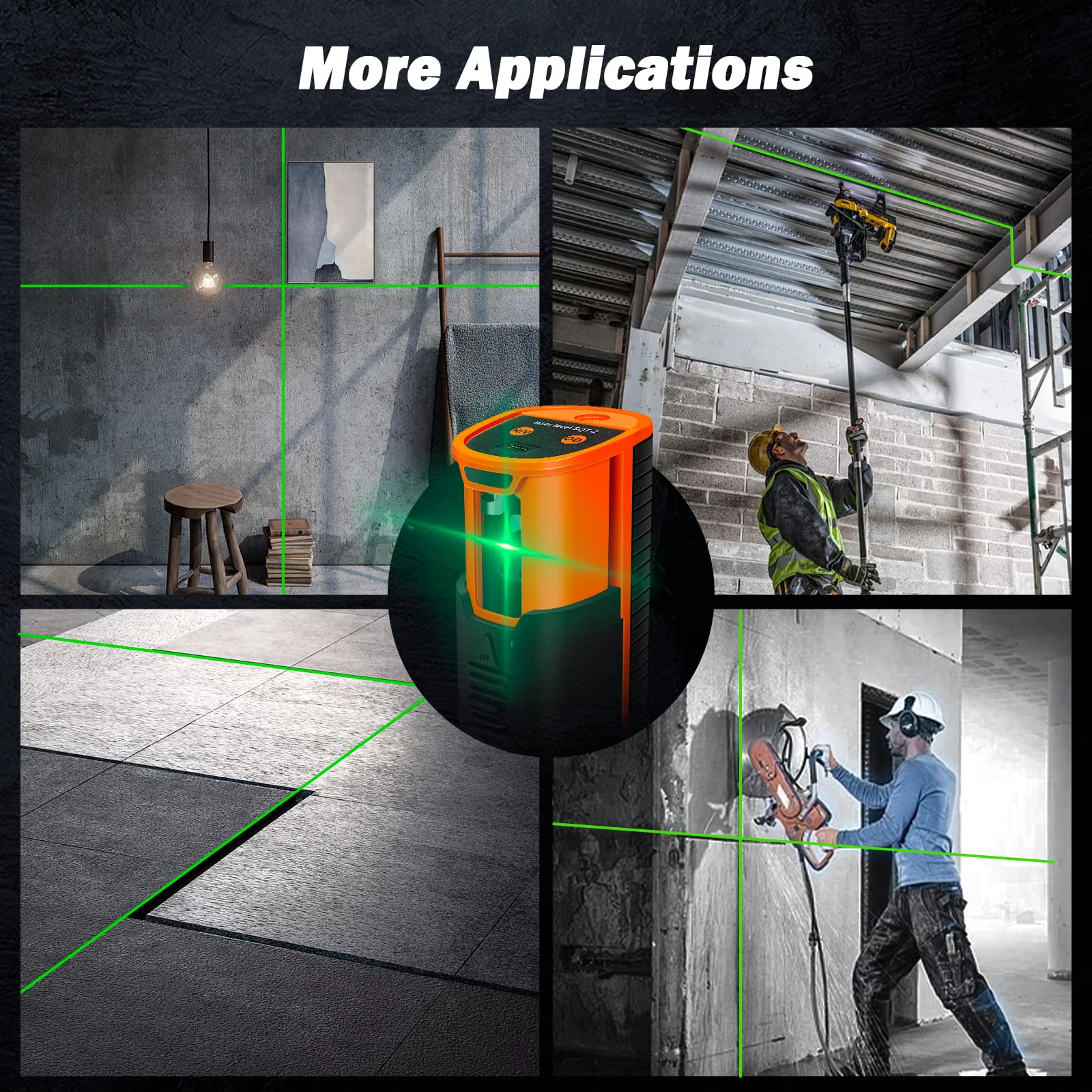 Snapklik.com : HARDELL Laser Level Tool, Self-Leveling Laser Level