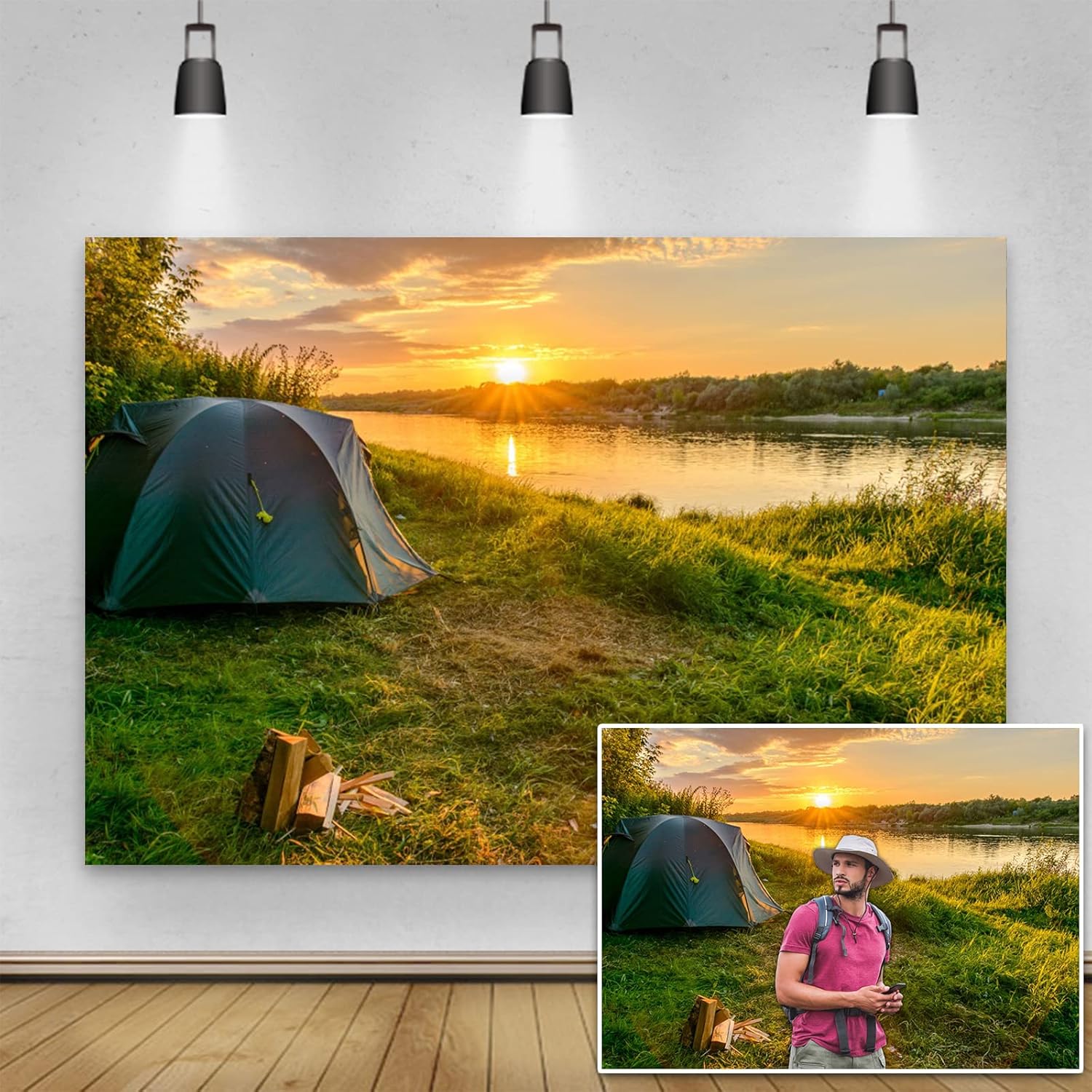 Amazon.com : Yeele 10x6.5ft Outdoor Camping Backdrop for Photography ...