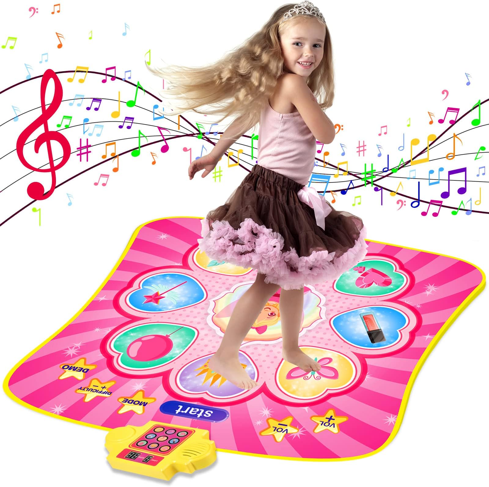 Dance Mat Toys for 3 4 5 6 7 8 9 10+ Year Old Girls Birthday Gifts ...