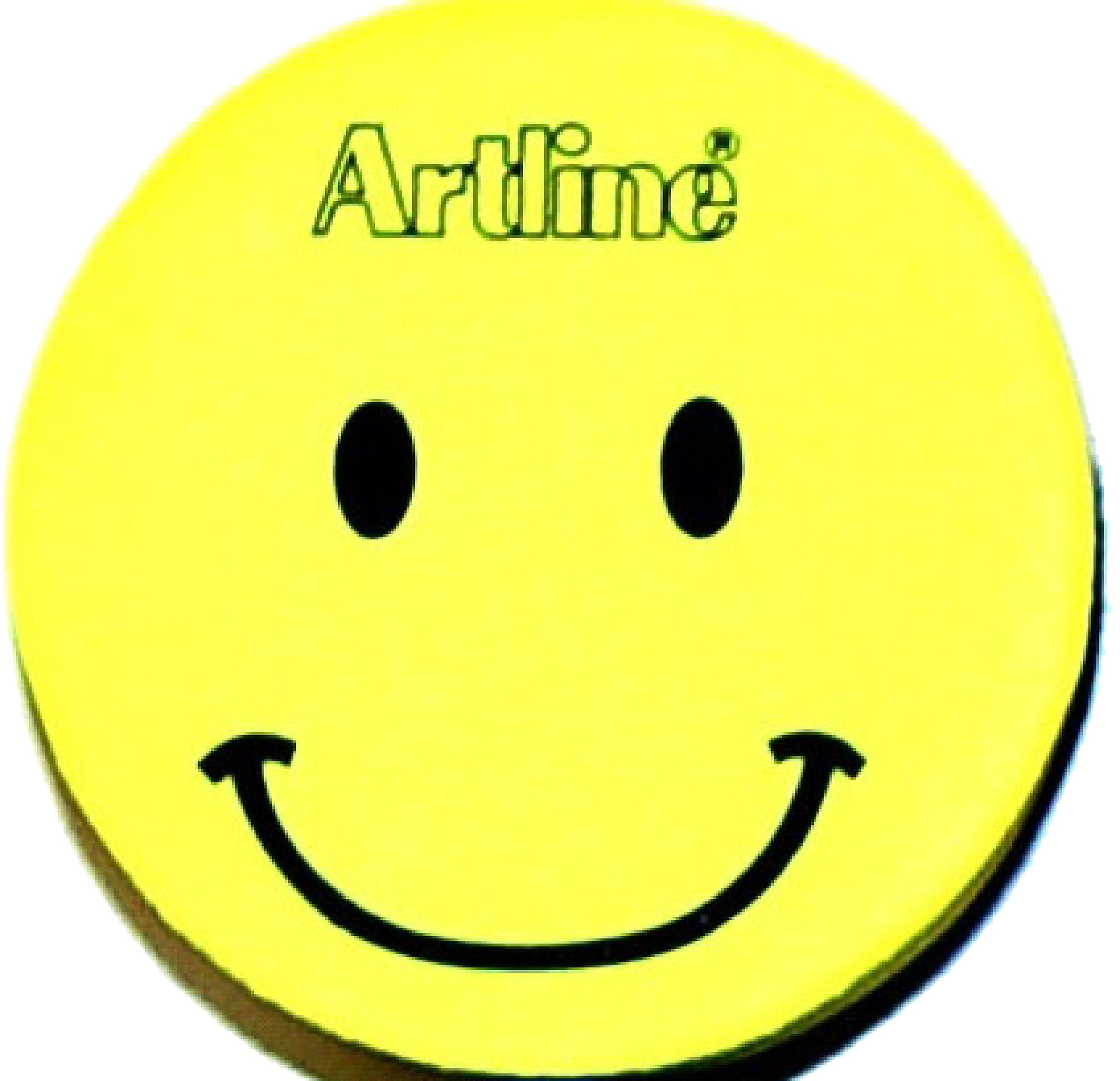 Artline Magnetic Smiley Face Circular Whiteboard Eraser - Yellow ...