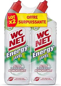 WC Net Energy Gel WC Javel Instant White 2 x 750 ml : Amazon.fr: Epicerie