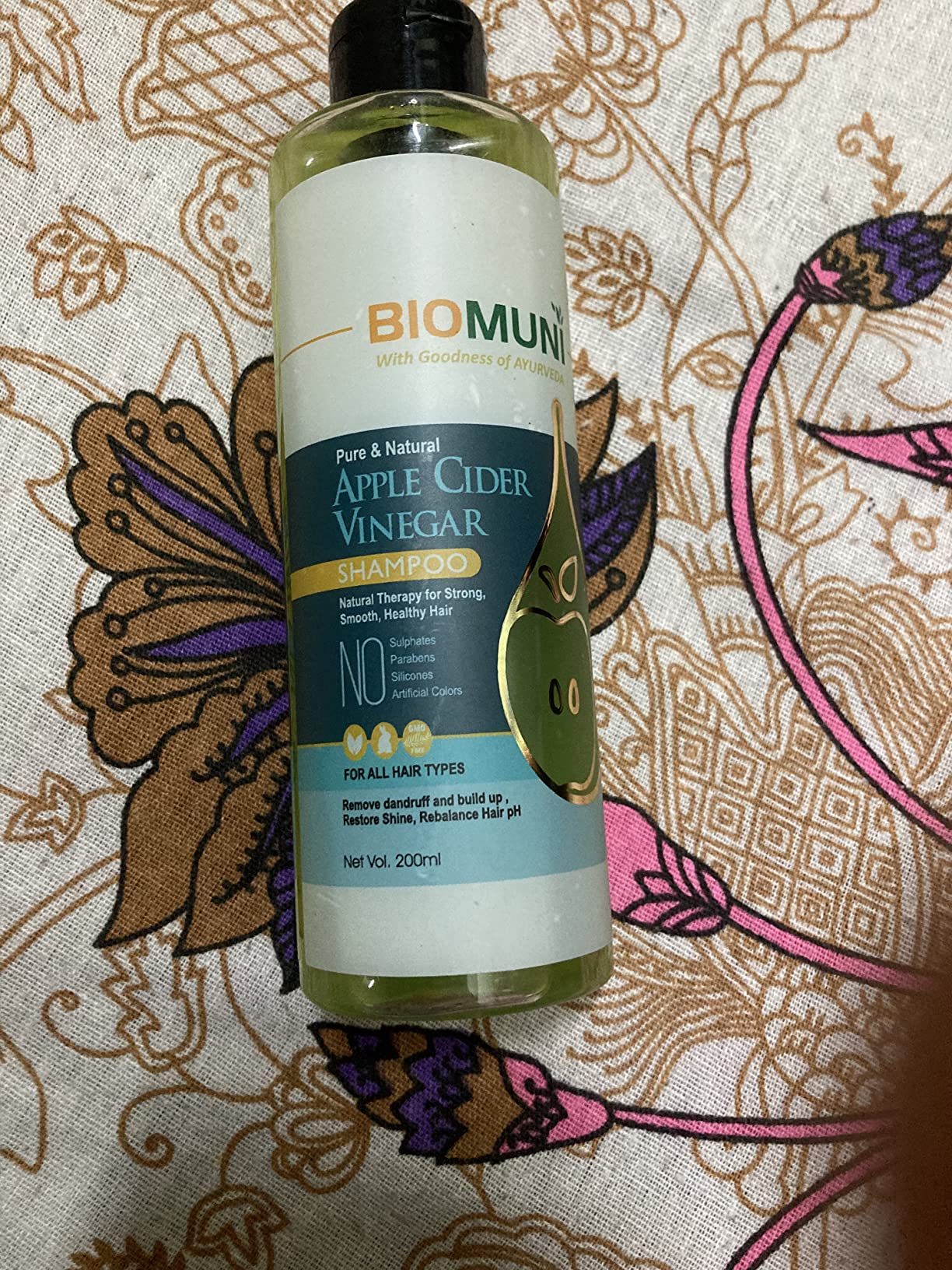 Buy BIOMUNI Pure and Natural Apple Cider Vinegar Shampoo For Shiny And ...