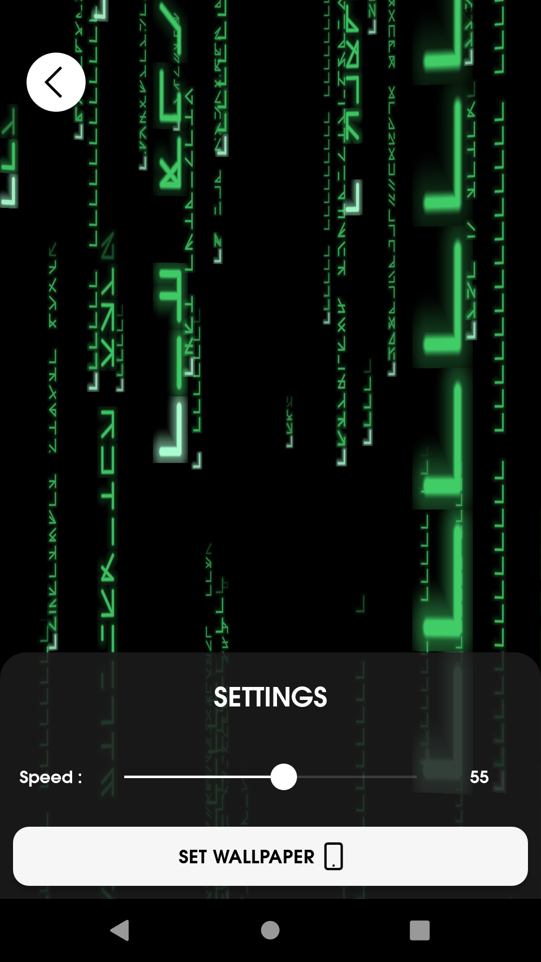 Matrix Live Wallpaper | Matrix Screensaver. Animated Matrix Code Effect ...