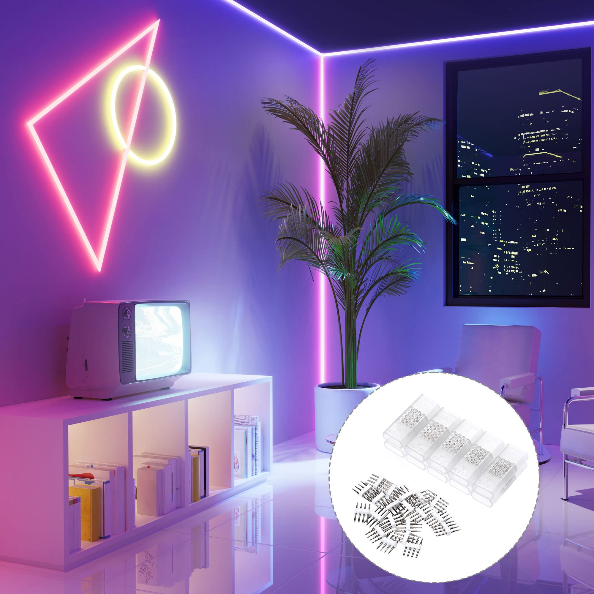 Snapklik.com : 10 Pack Splice Connectors Pin Accessories For RGB Neon ...