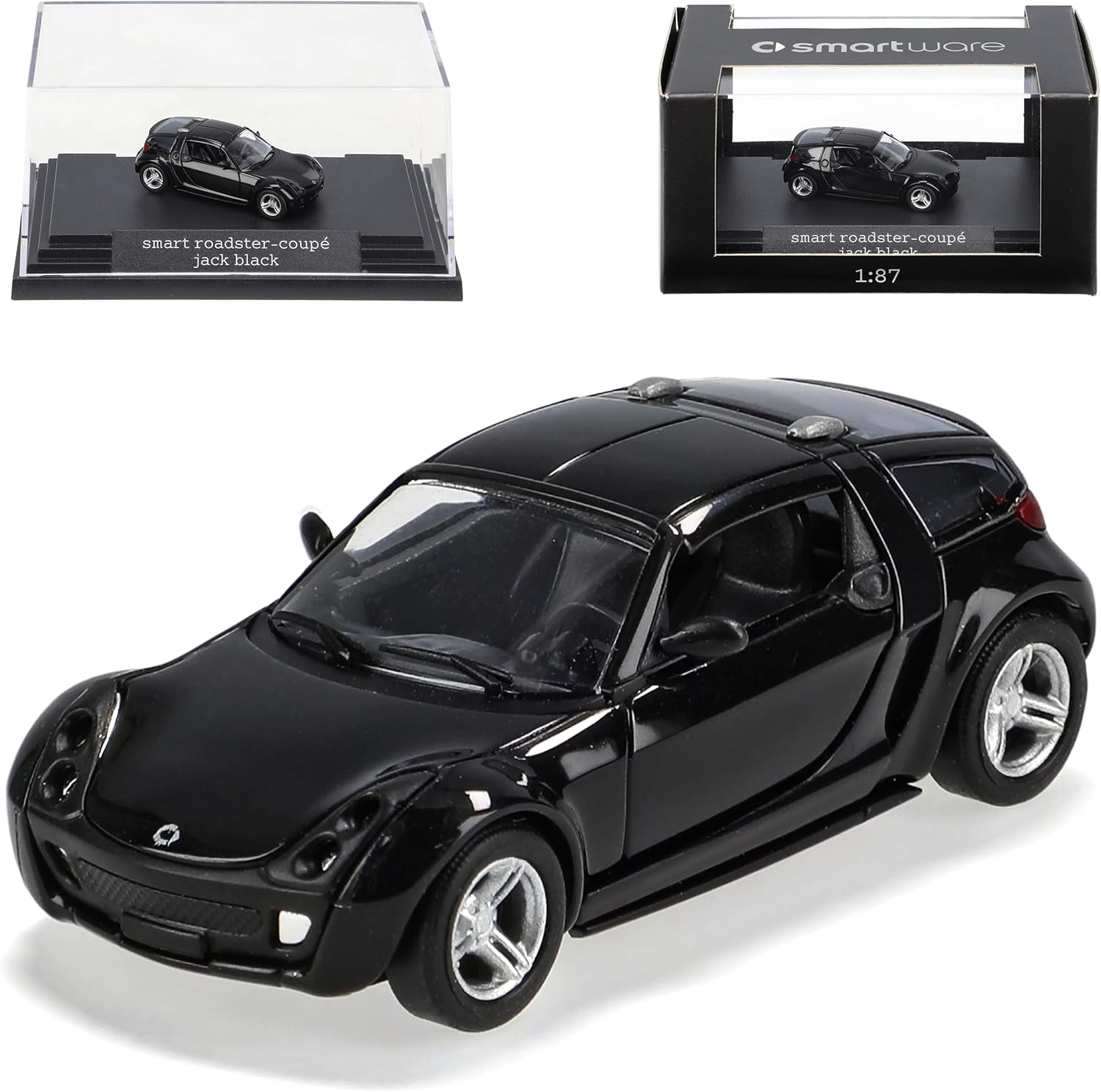 Busch Smart Roadster Coupe Schwarz Ho H0 1/87 Modellauto Modell Auto ...