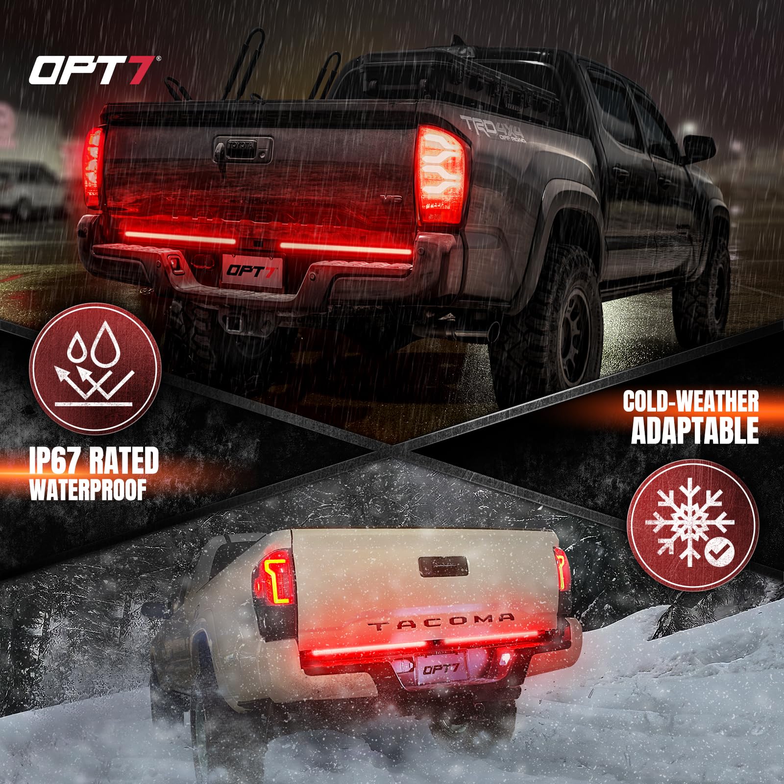Snapklik.com : OPT7 Redline Parlux Triple Row LED Tailgate Light Bar ...