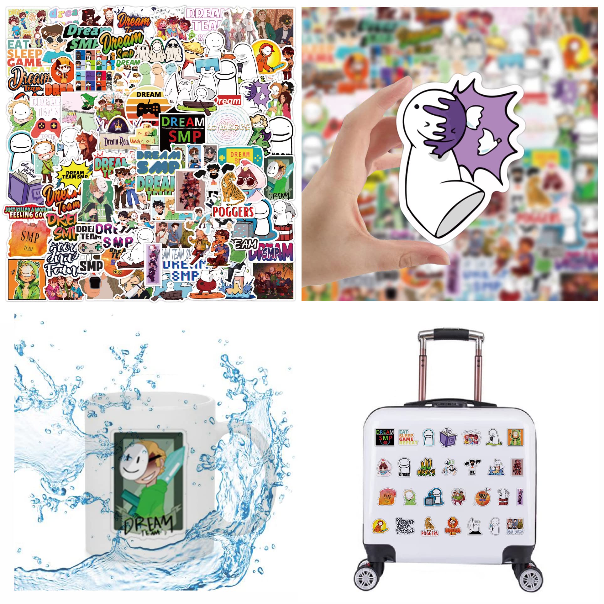 Buy Dream SMP Merch-Dream SMP Stickers,Dream SMP Button Pins,Dream SMP ...