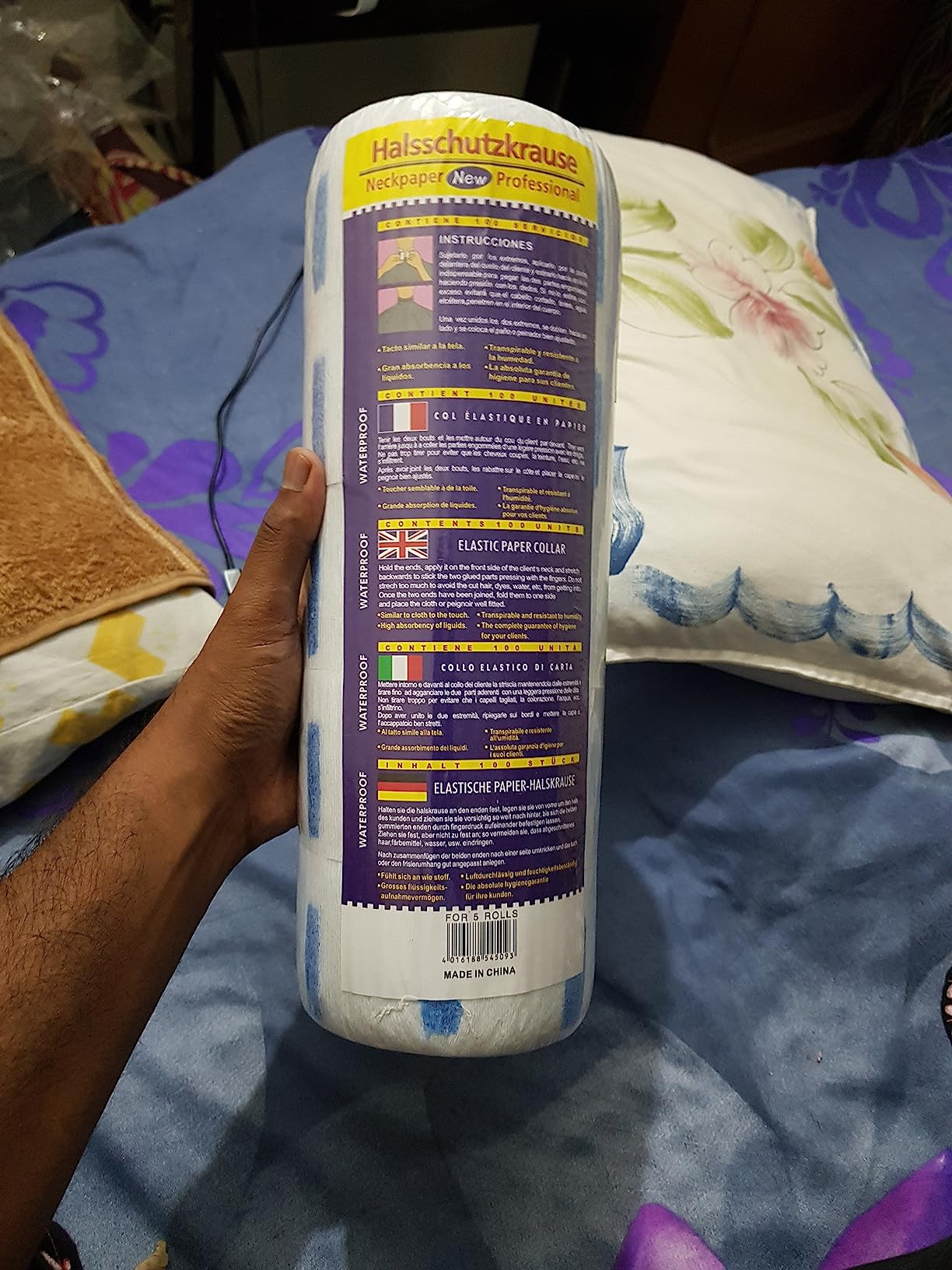 Buy TRIMSHOOD Neck Roll Paper Tissue Strip for Beauty Salon Barbers ...