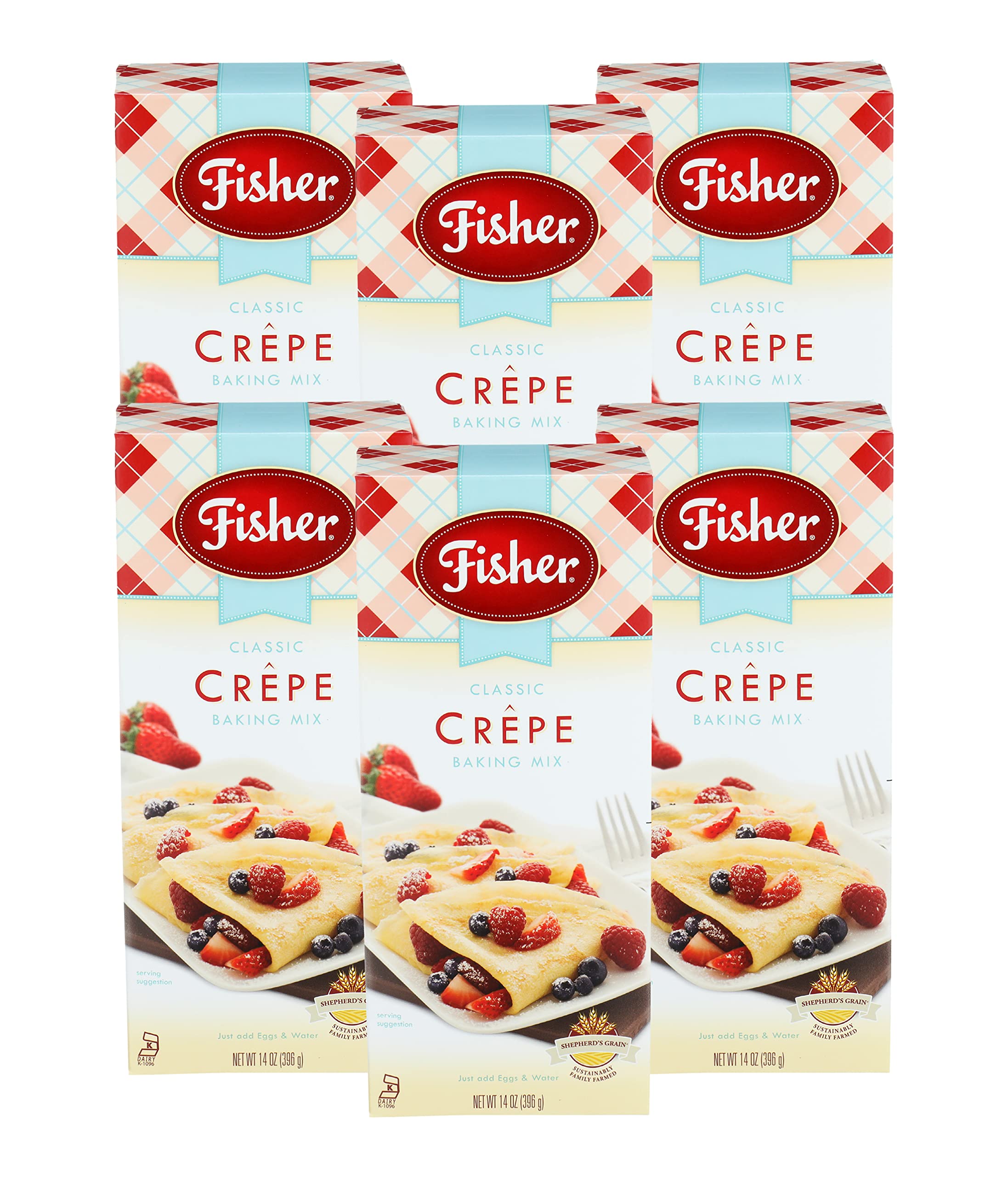 Amazon.com: Fisher Classic Crepe Mix, 14 OZ (Pack of 6) : Grocery ...