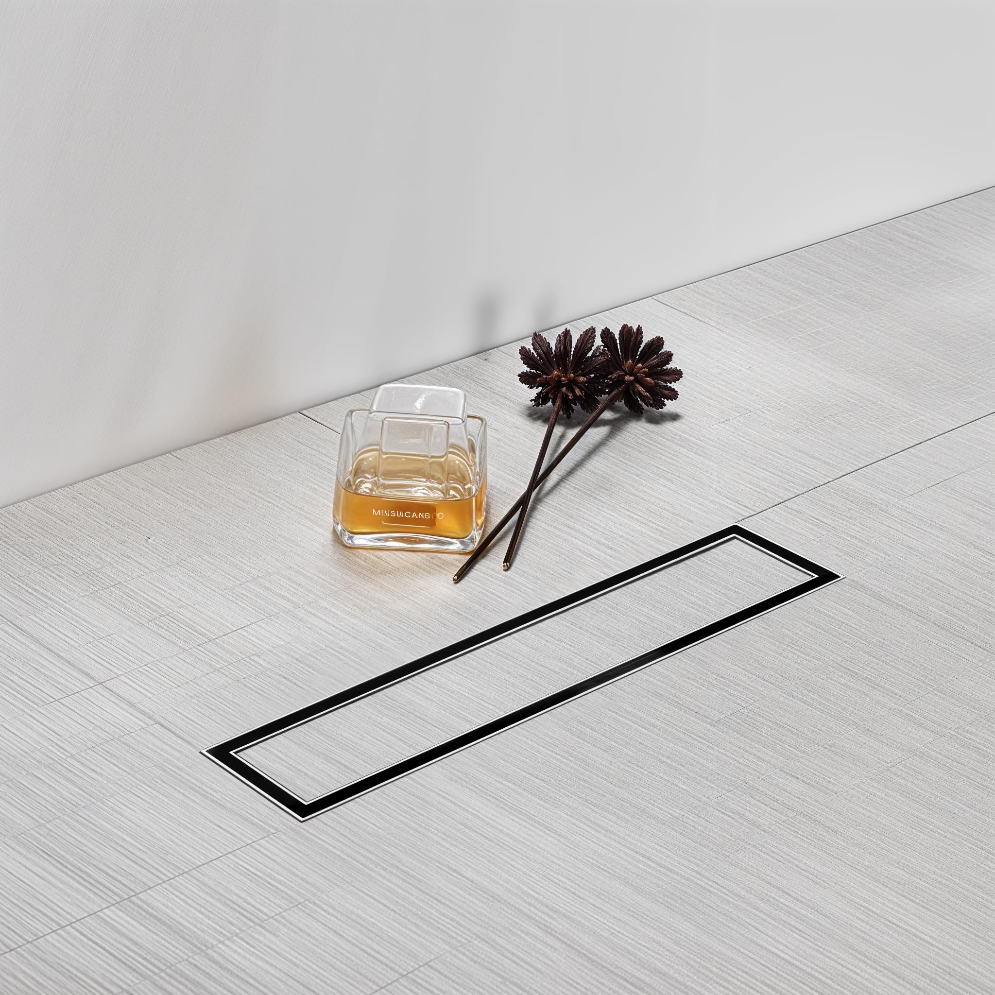 LIPKA Marble Insert Shower Drain Channel | 18 x 2 Inches | 304-Grade ...
