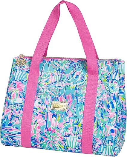 Amazon.com: Lilly Pulitzer Cute Lunch Bag for Women, Large Capacity ...