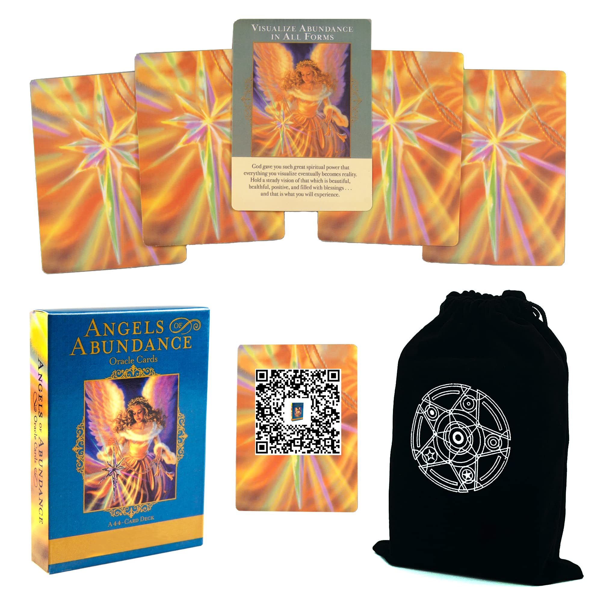 Snapklik.com : The Angels Of Abundance Oracle Cards Miniature Version Set