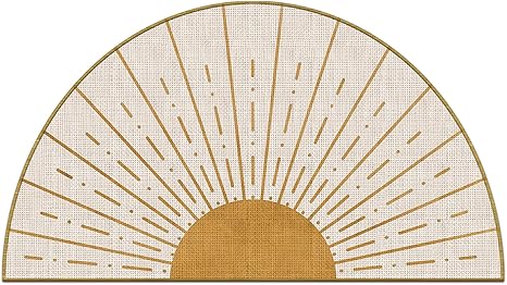 Amazon.com: Mingnei Boho Sun Linen Doormat Door Mat for Home Kitchen ...