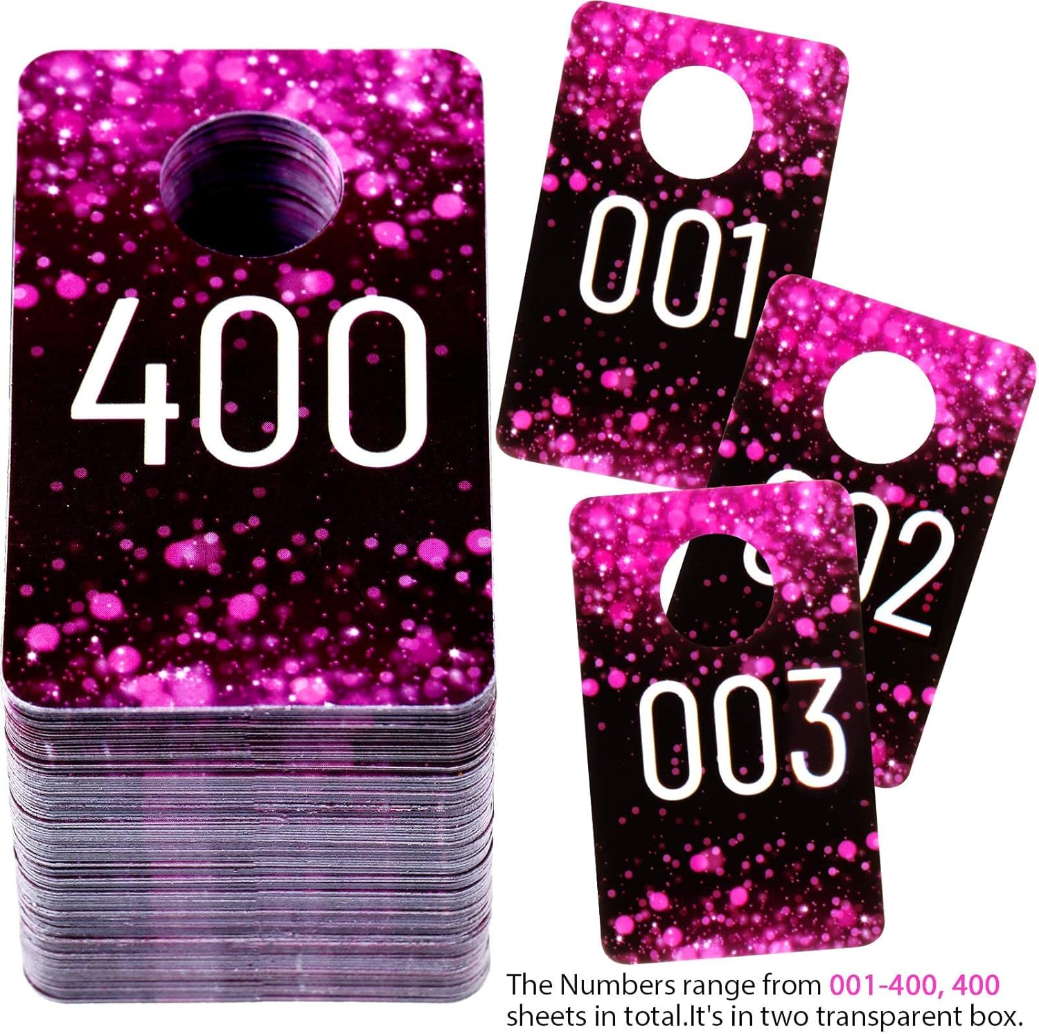 Jetec Live Plastic Number Tags Consecutive Live Number Tag, Reusable ...