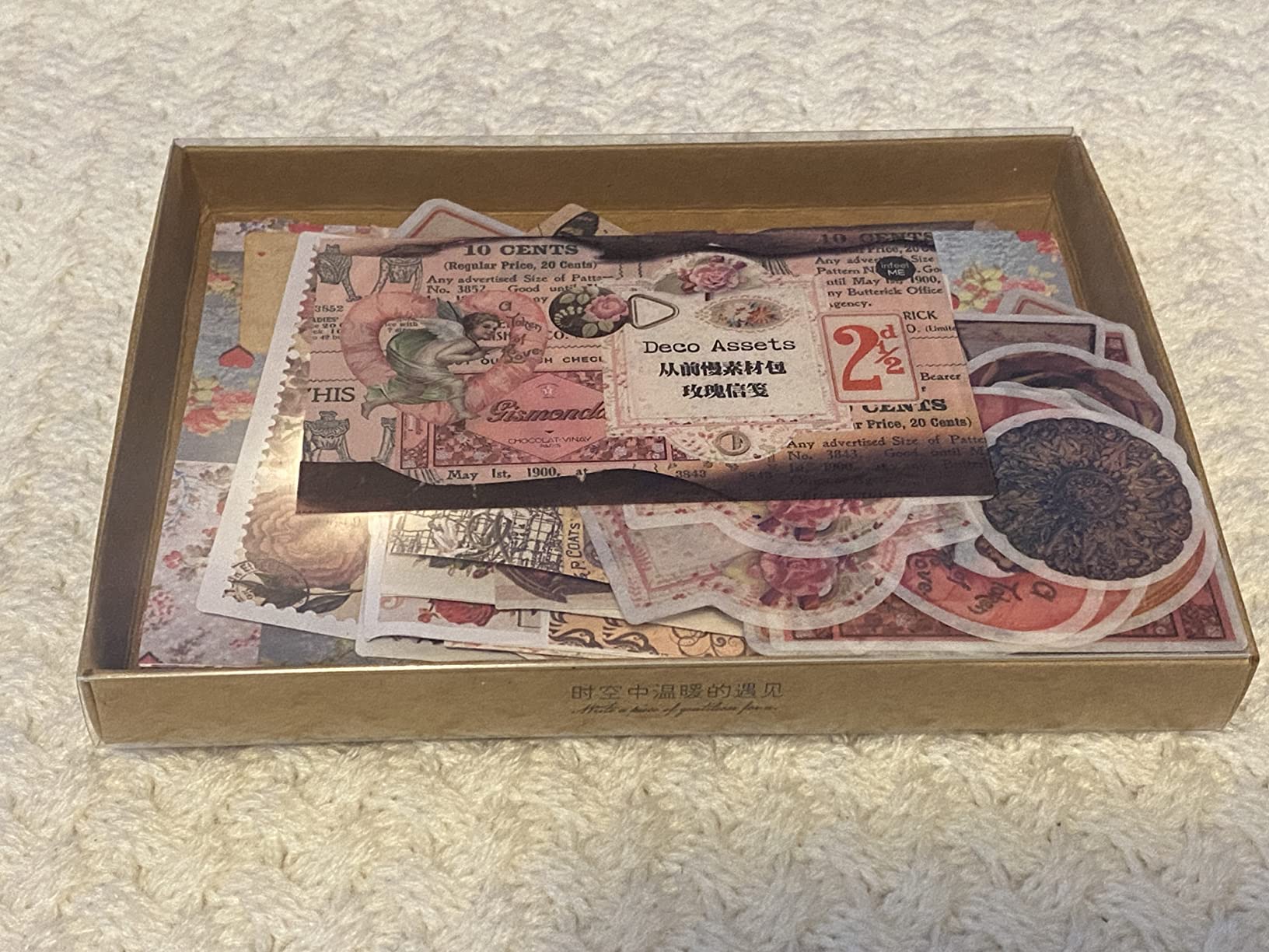 $2/mo - Finance emmoolife 220Pcs Vintage Scrapbook Supplies Pack for ...