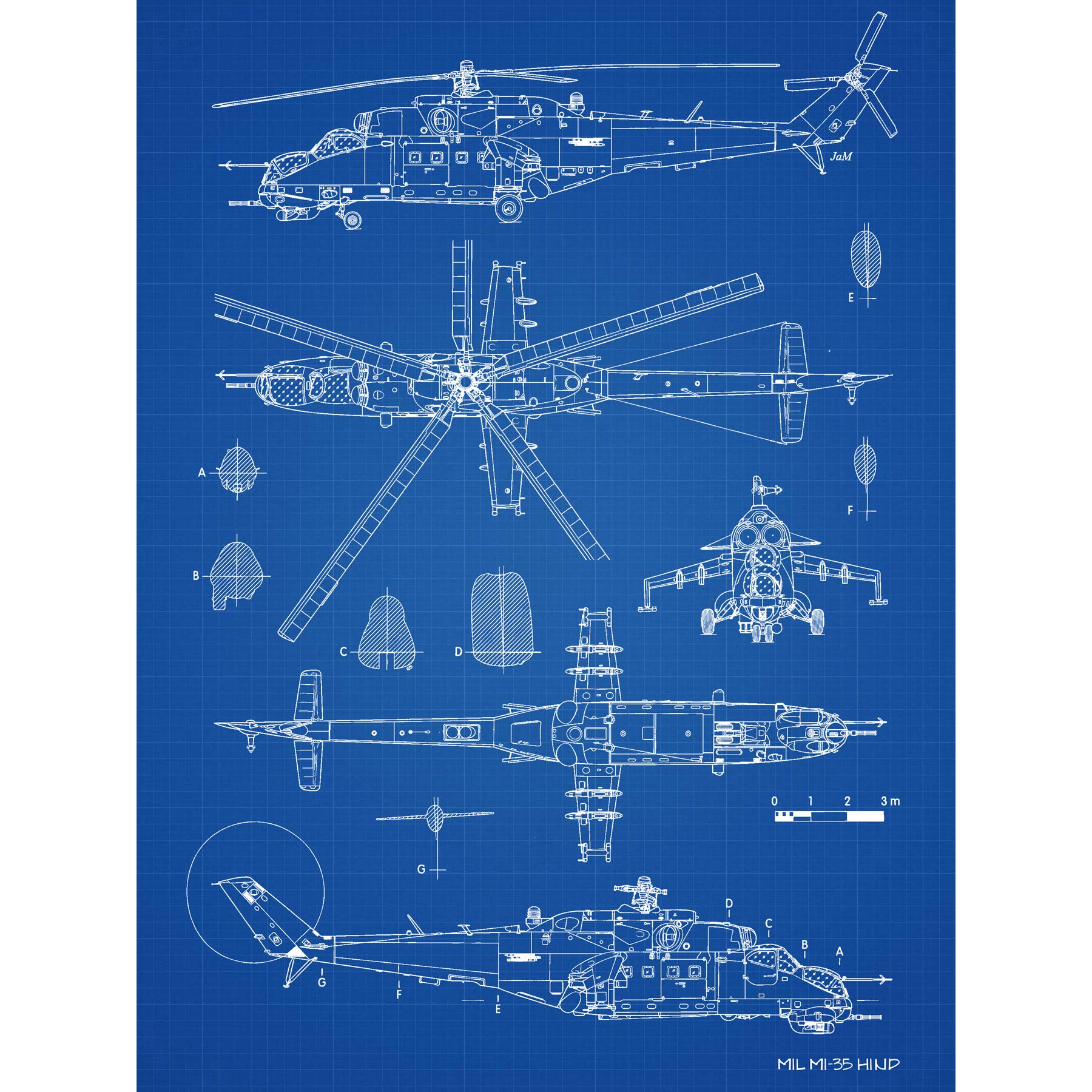 Buy Mil MI 35 Hind Helicopter Gunship Blueprint Plan Extra Large XL buy-mil-mi-35-hind-helicopter-gunship-blueprint-plan-extra-large-xl