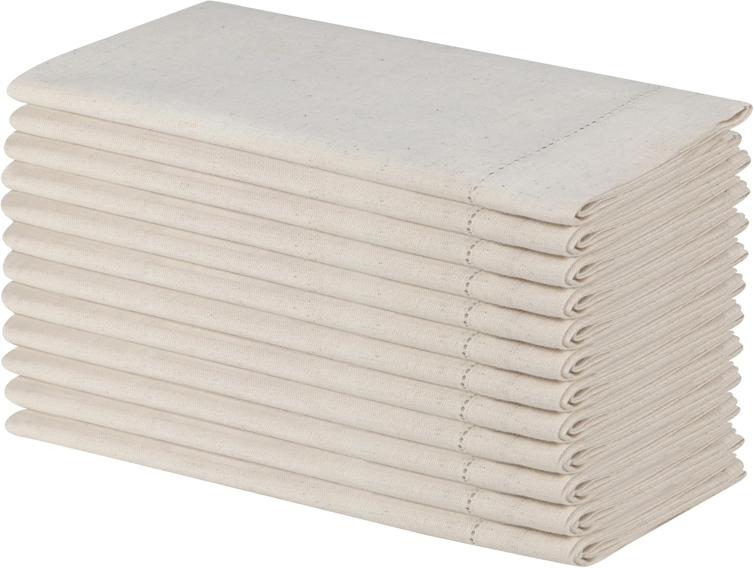 Lino Mantra 12 Pack, Flax Linen Dinner Cloth Napkins, Designer Look ...