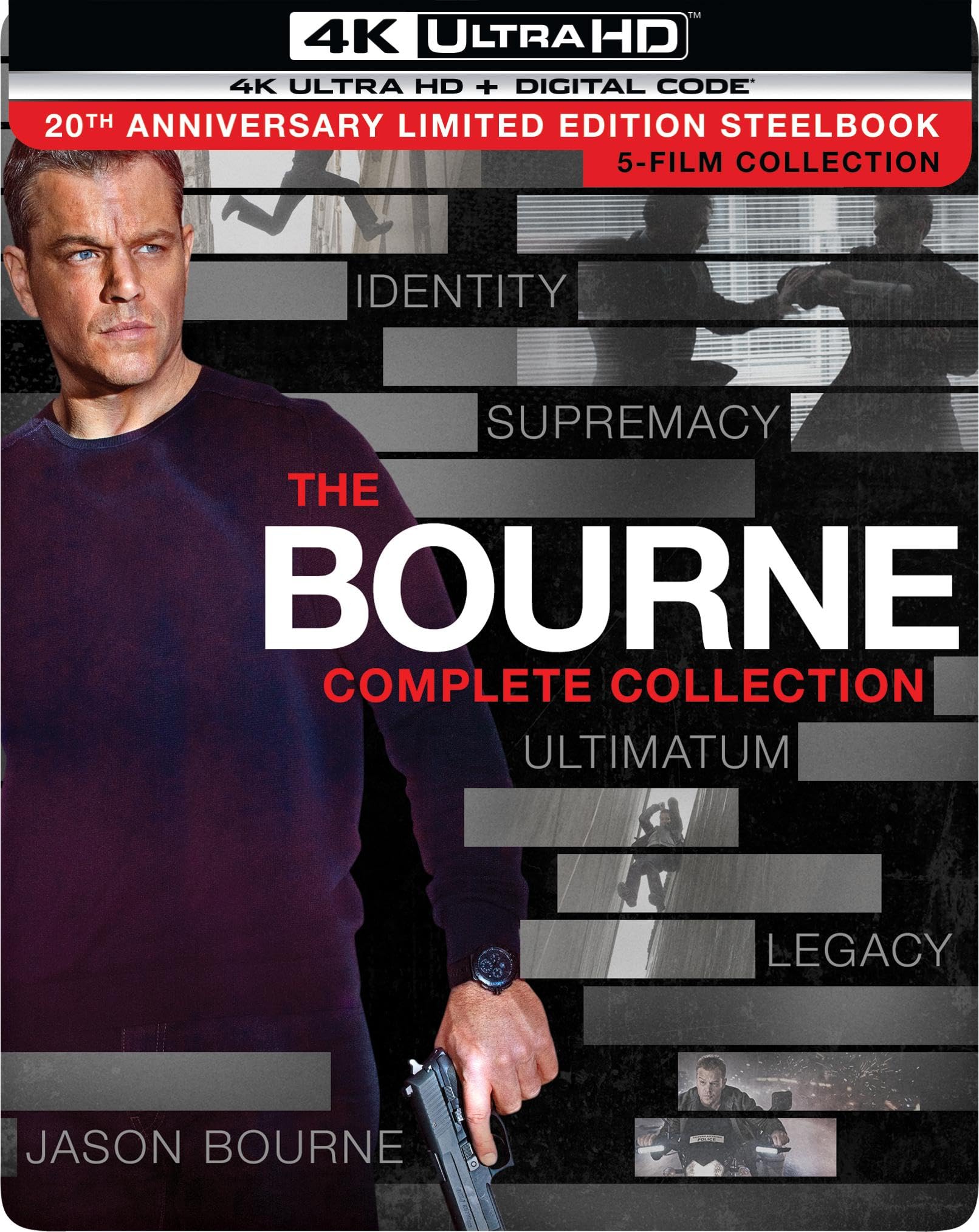 Amazon.com: The Bourne Complete Collection (20th Anniversary Limited ...