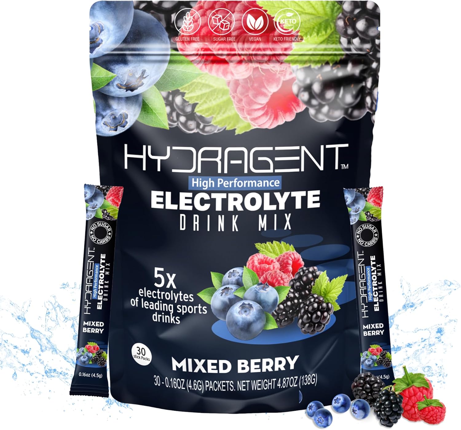 Zero Sugar Electrolyte Stick Packs | 1200mg Core Electrolytes ...