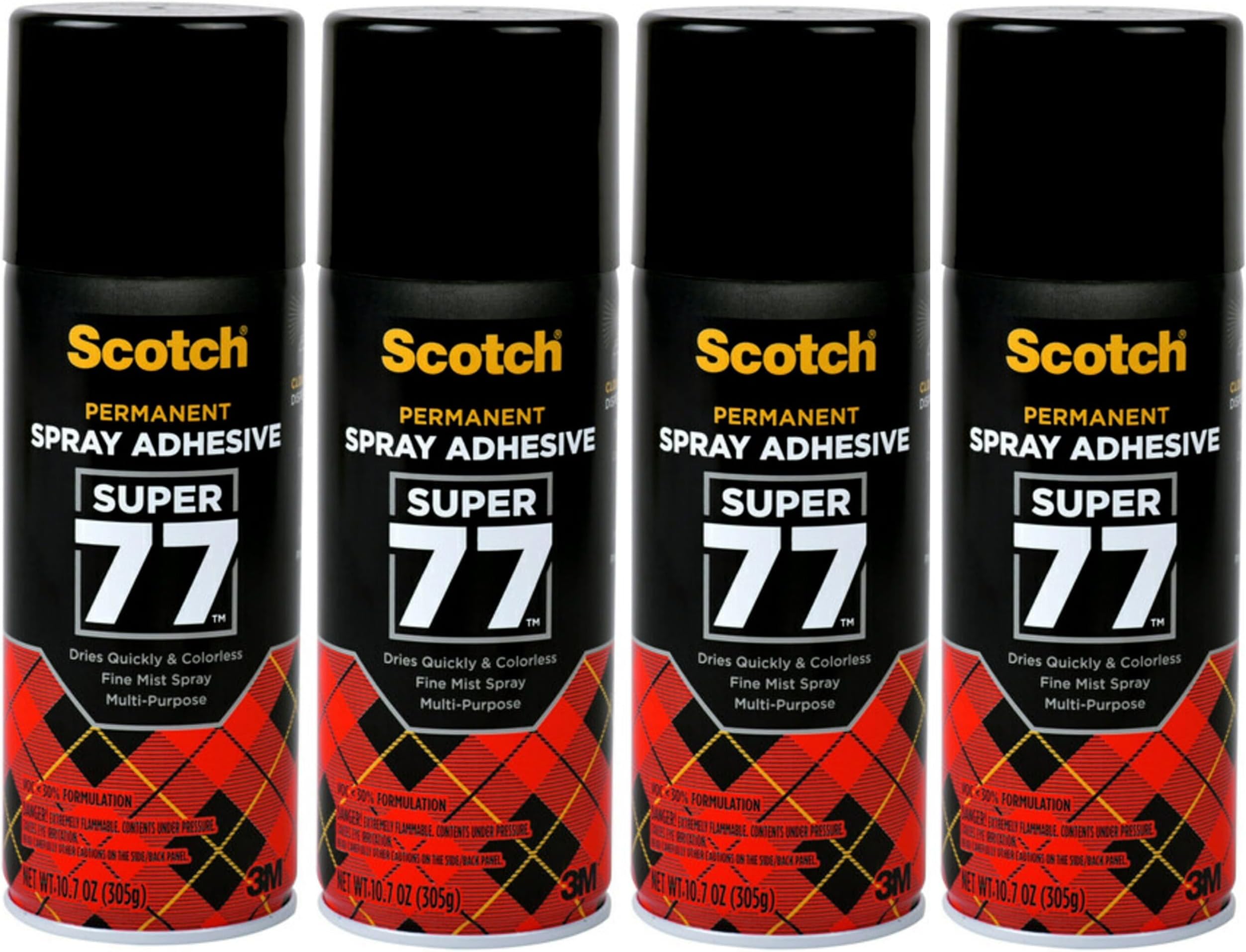 Amazon.com: 3M Super 77 Multi-Surface Spray Adhesive, 14.1 oz., Low VOC ...