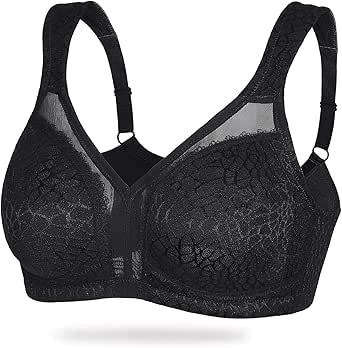 Padded Plus Smooth Wirefree Non Bra(44DDD, Black) at Amazon Women’s ...
