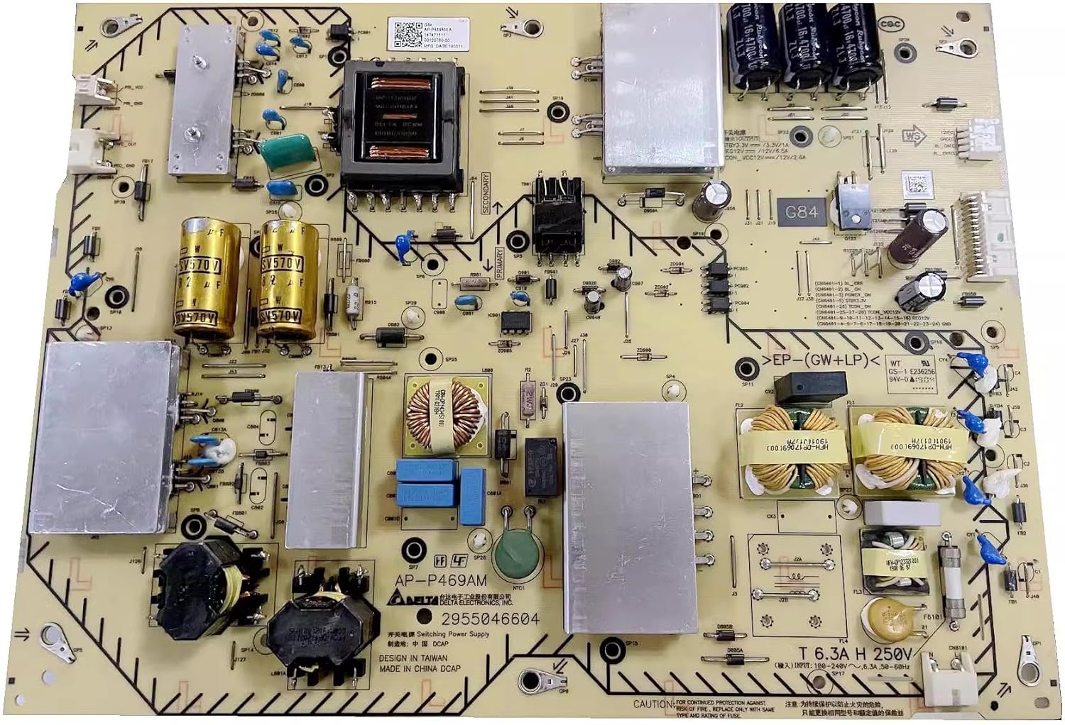 Amazon.com: Suitable for Sony XBR-75X900F/950G KD-75X9000F/9500G LCD TV Power Board AP-P469AM ...
