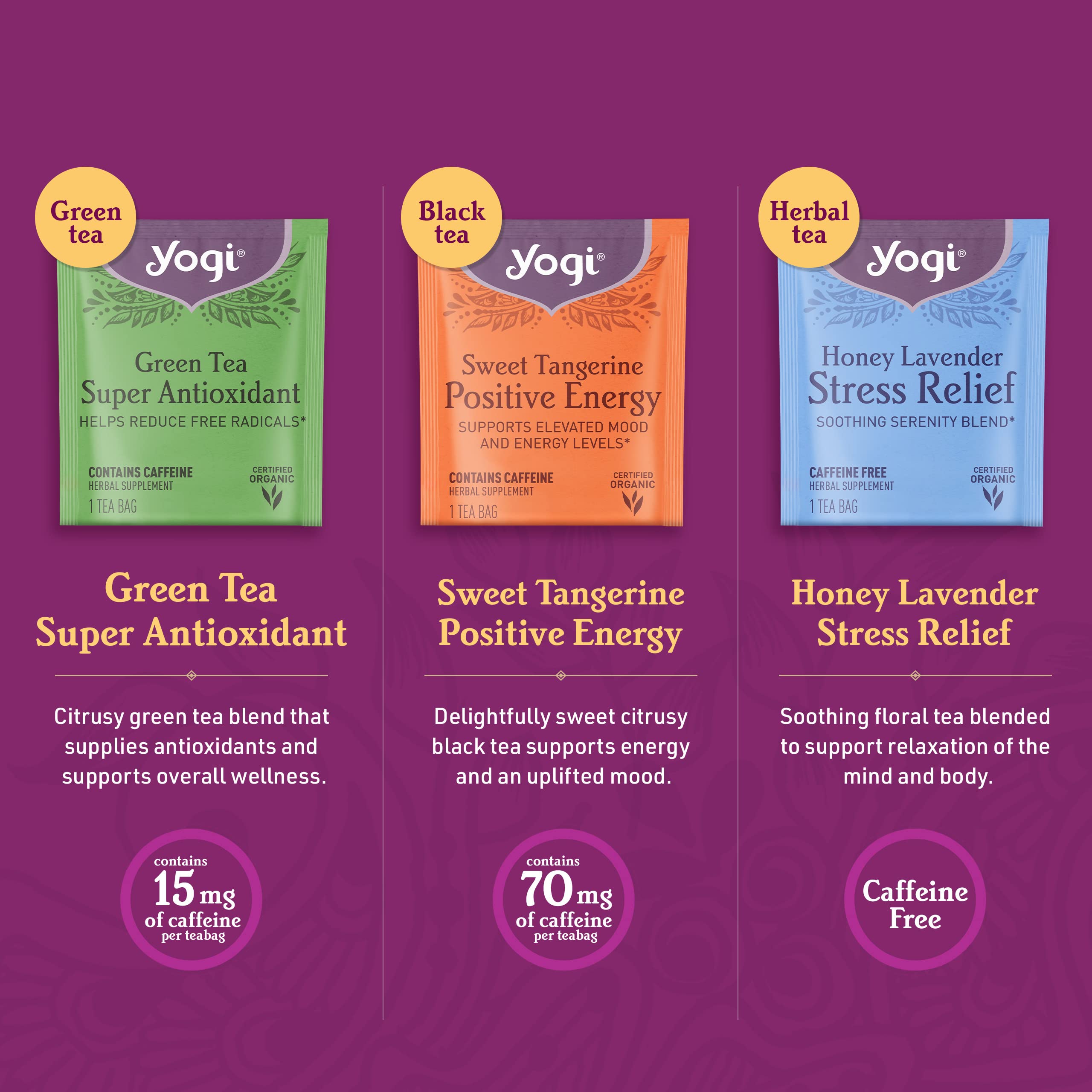 Snapklik.com : Favorites Yogi Tea Organic Sampler Gift Box - Assorted ...