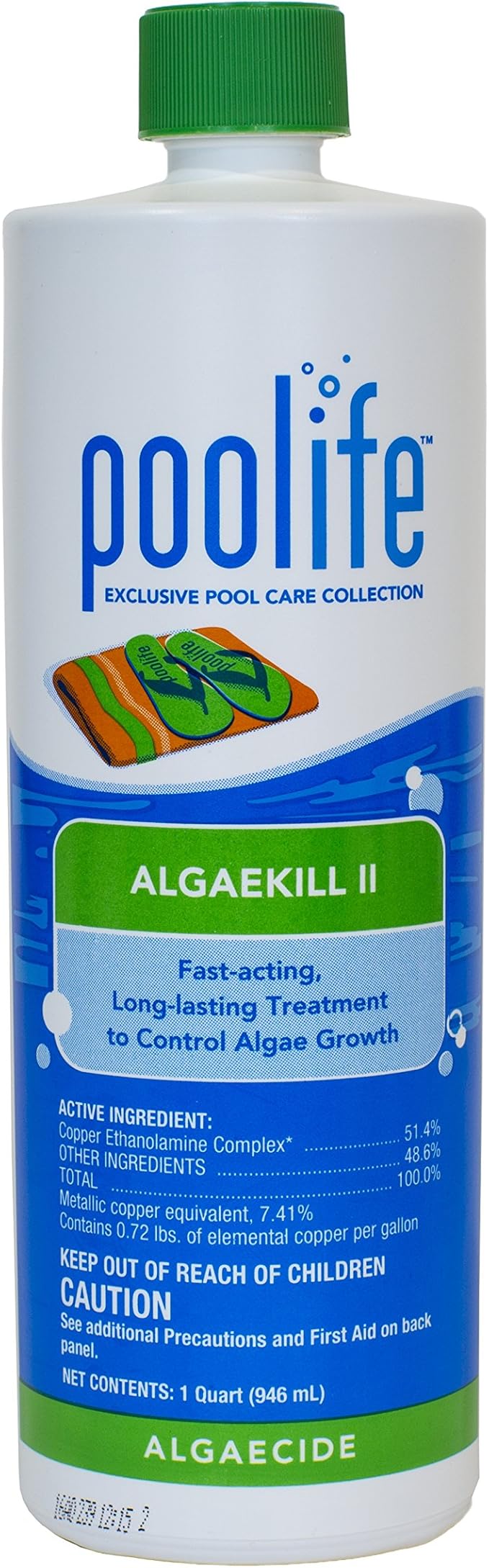 Amazon.com : Poolife AlgaeKill II Algae Pool Treatment - Low-Dose, Non ...