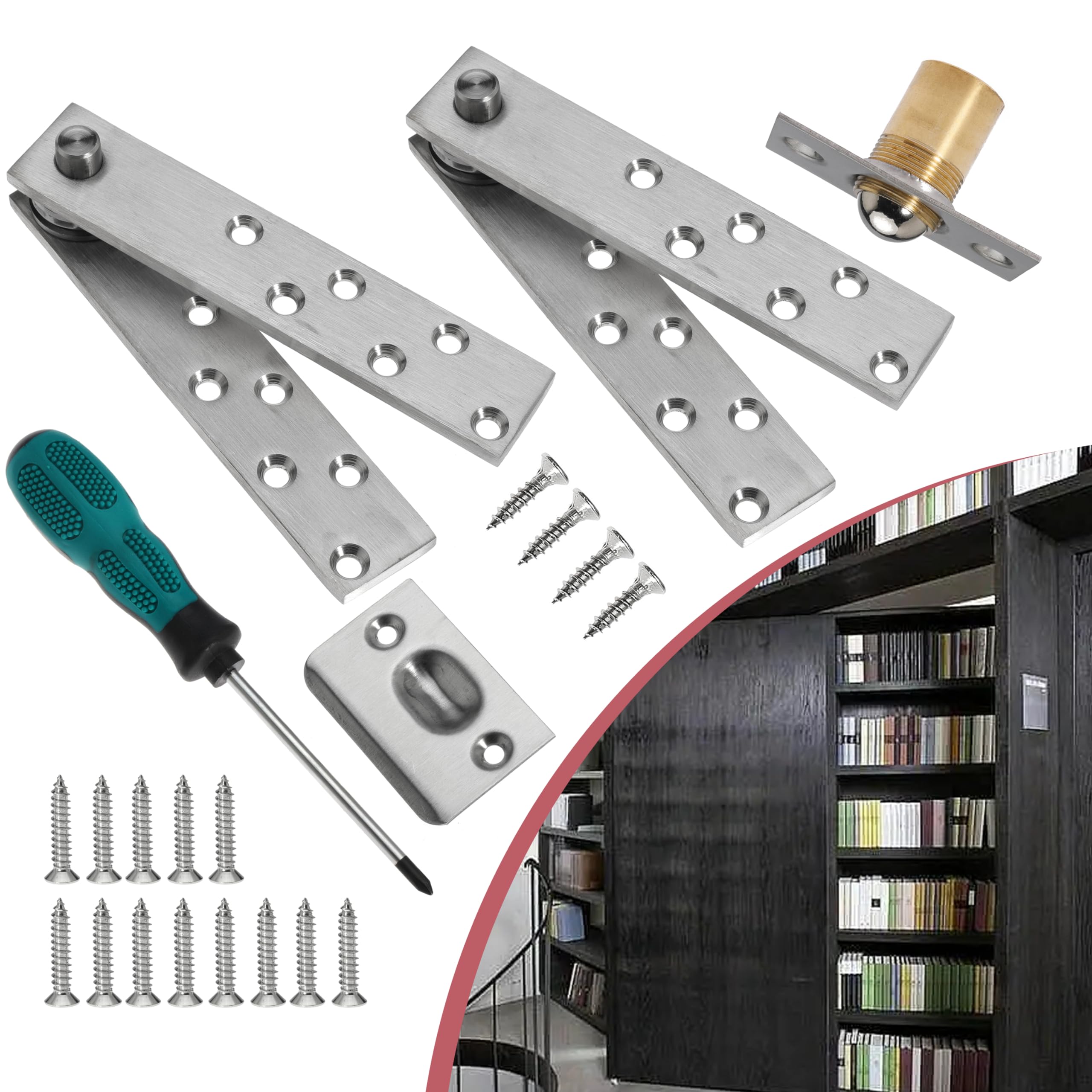 Pivot Door Hinge Invisible Pivot Hinges System for Wood Doors, Hidden ...