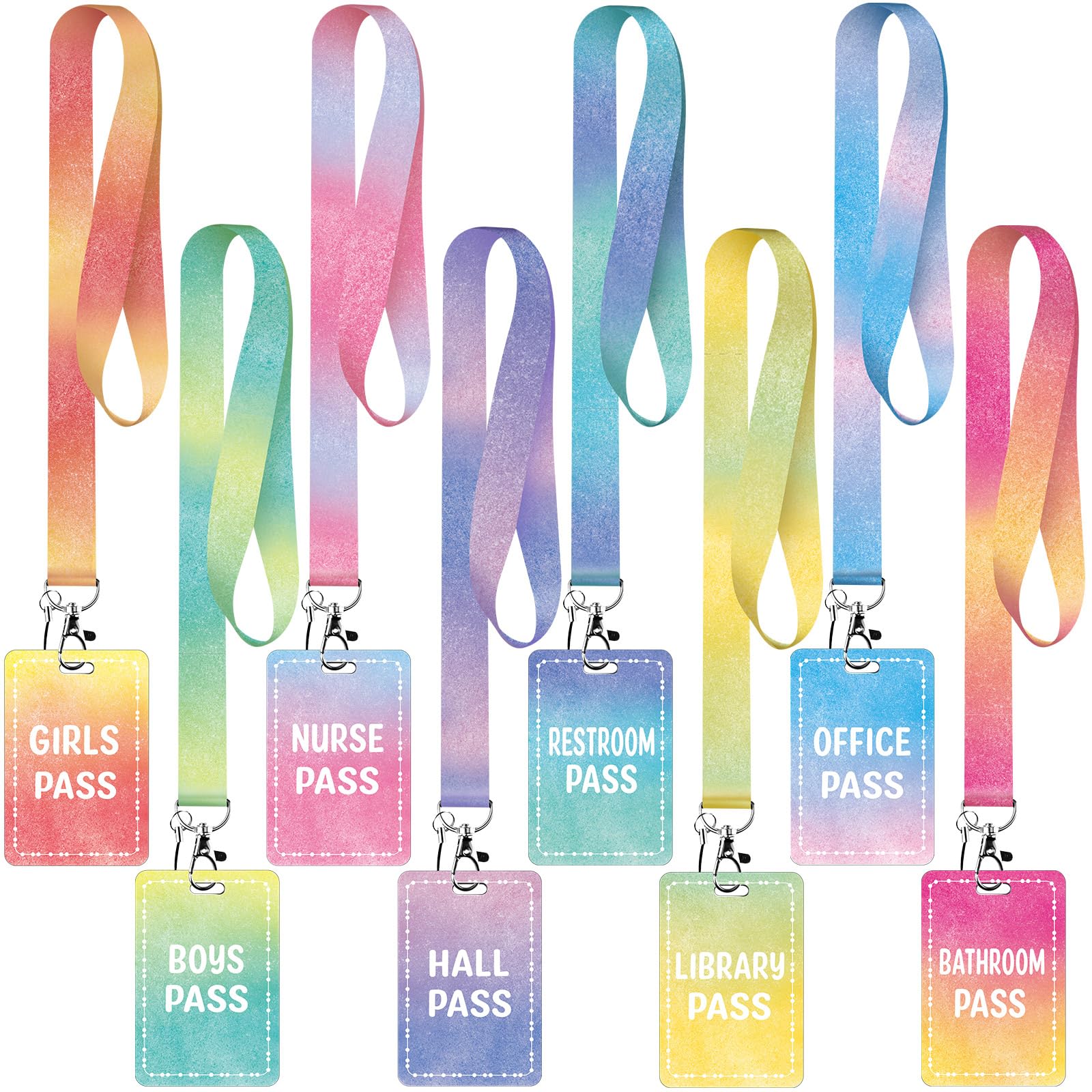Snapklik.com : 8 Sets Hall Lanyards Passes Classrooms Passes Set ...