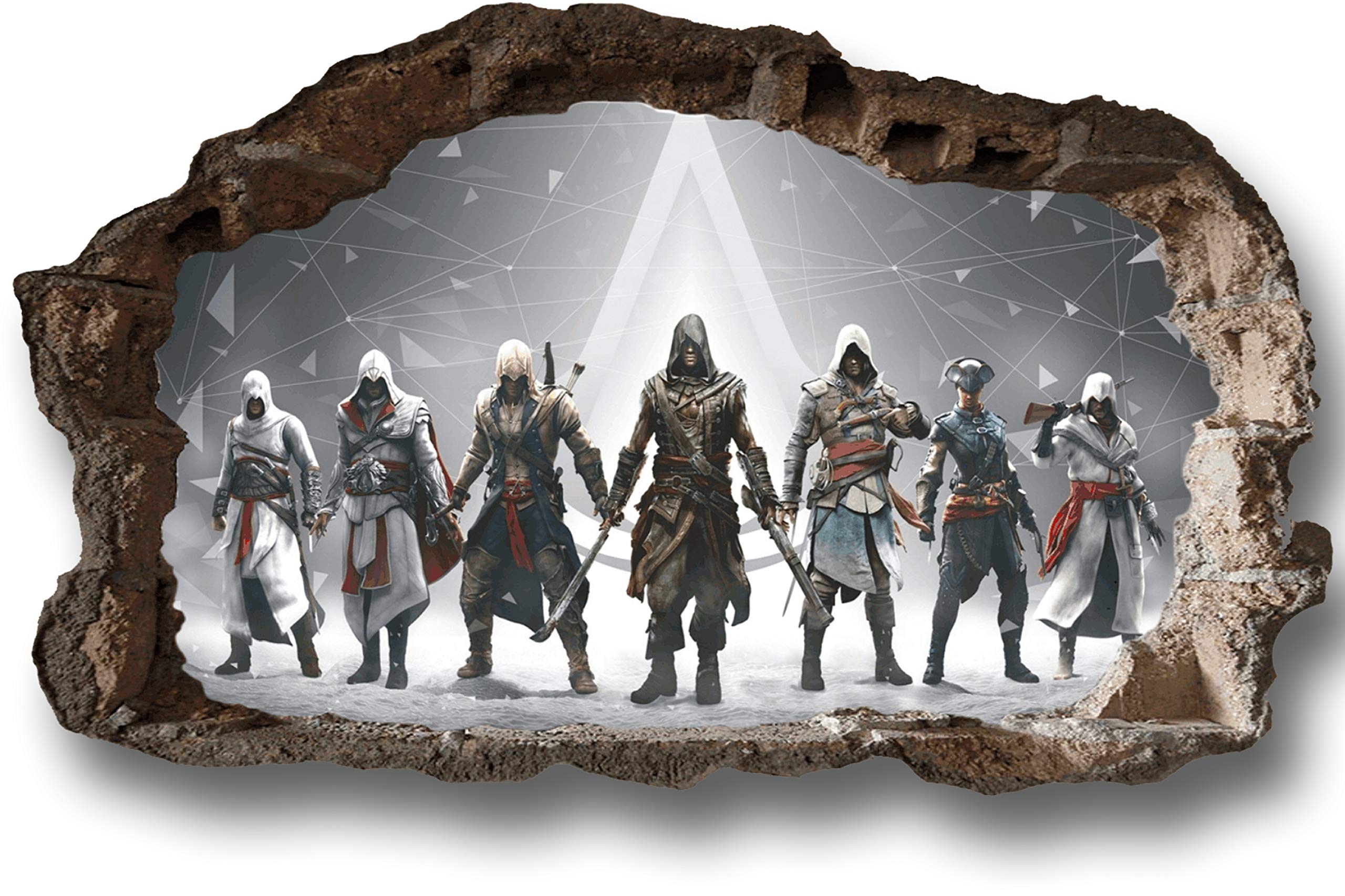 Assassins Creed Wall Art, Mural, Bedroom Wall, Man cave, Den Wall ...