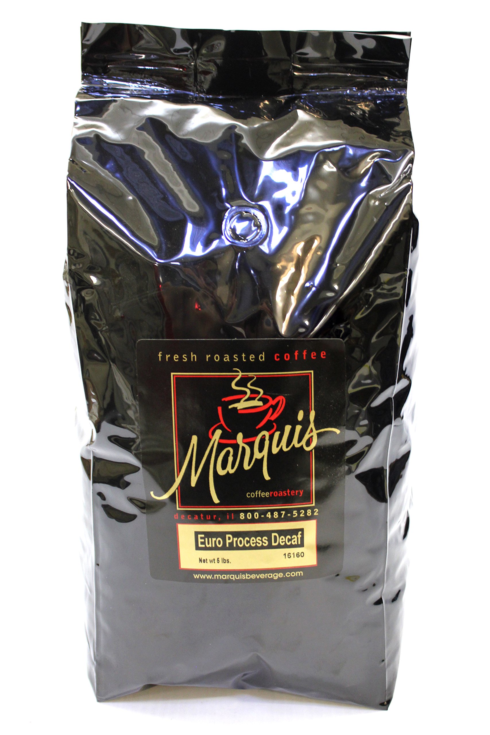 Snapklik.com : Euro-Processed Decaf Whole Bean Coffee 5lb Bag