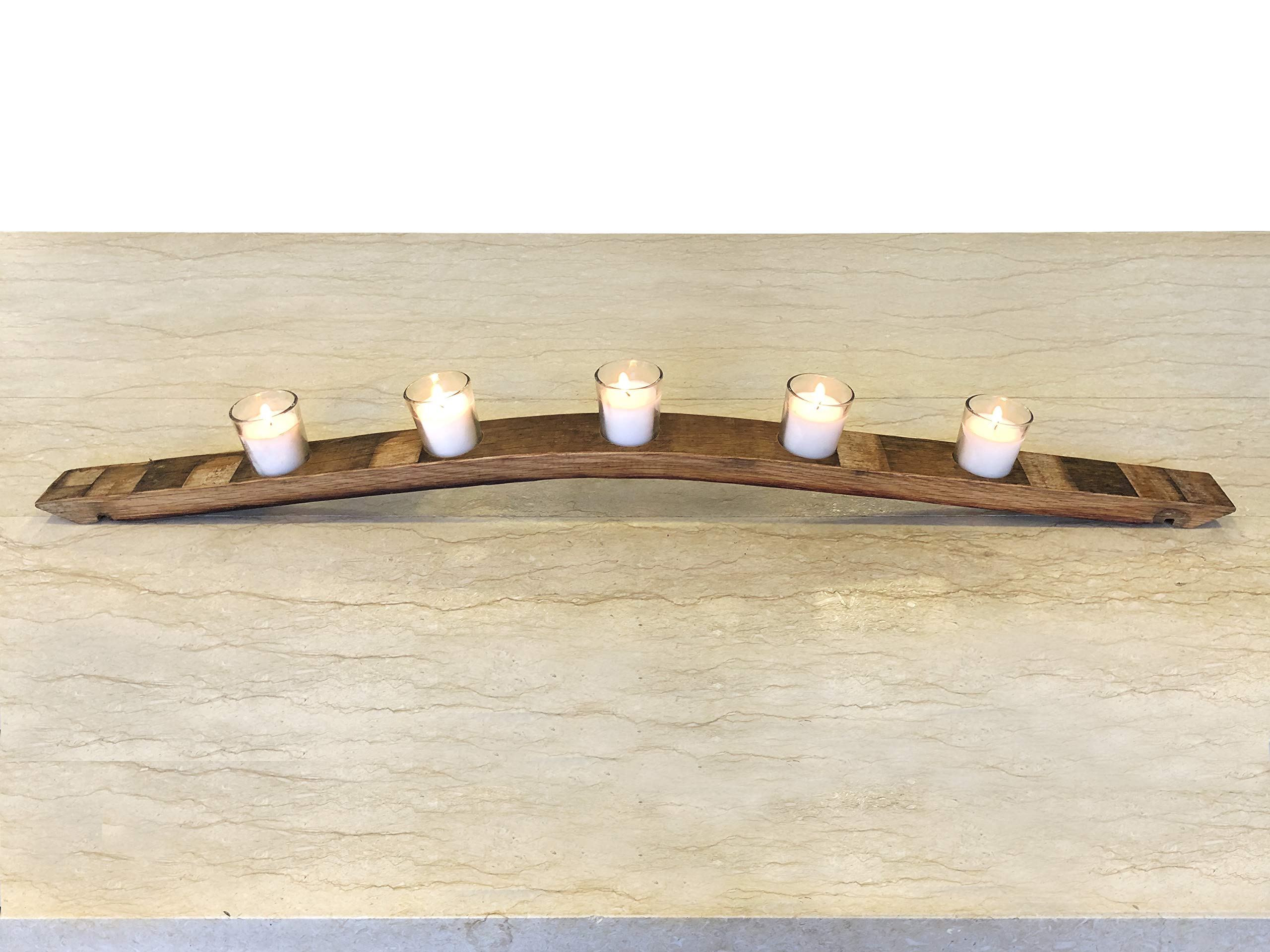 Wine Stave Candle Holder