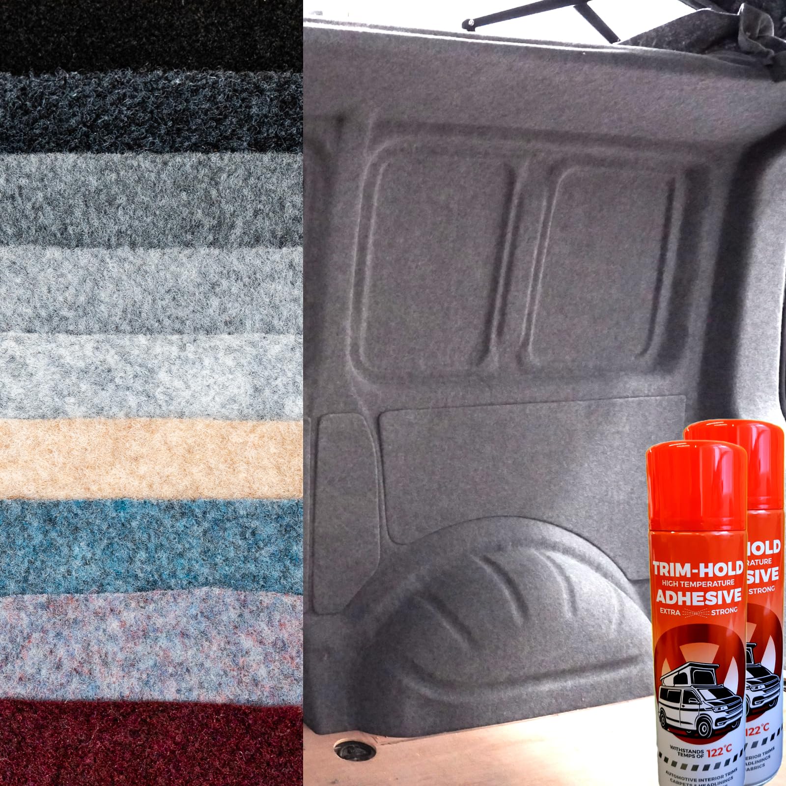 Vandalised- 4 way stretch carpet lining – for Camper/Van/Caravan - 9 ...