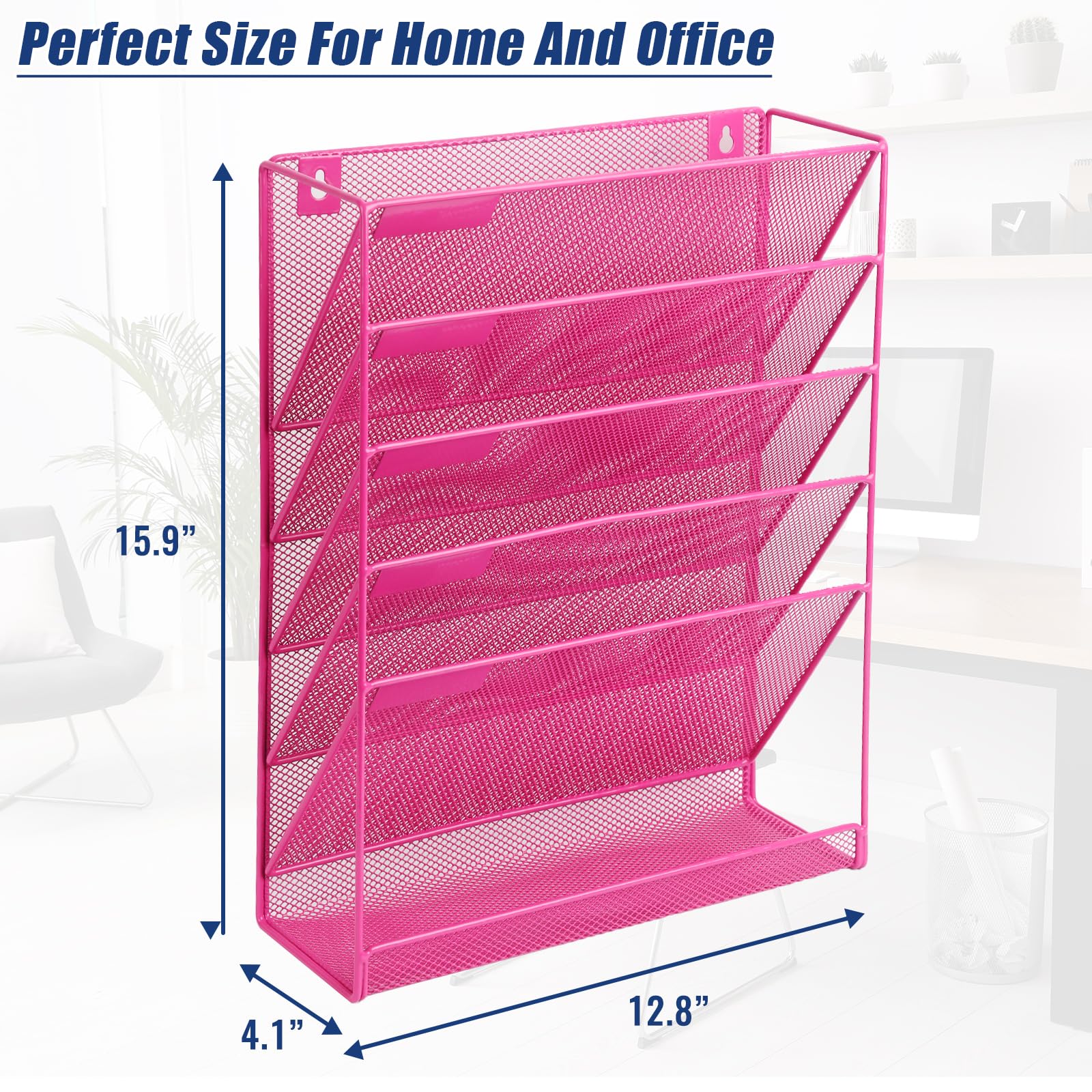 Snapklik.com : EASEPRES Desk File Organizer Mesh 5-Tier, Hanging Wall ...